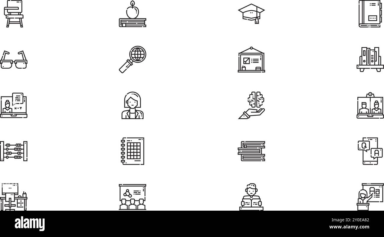 Teacher icons High-Quality Vector Icons Collection with Editable Stroke ...