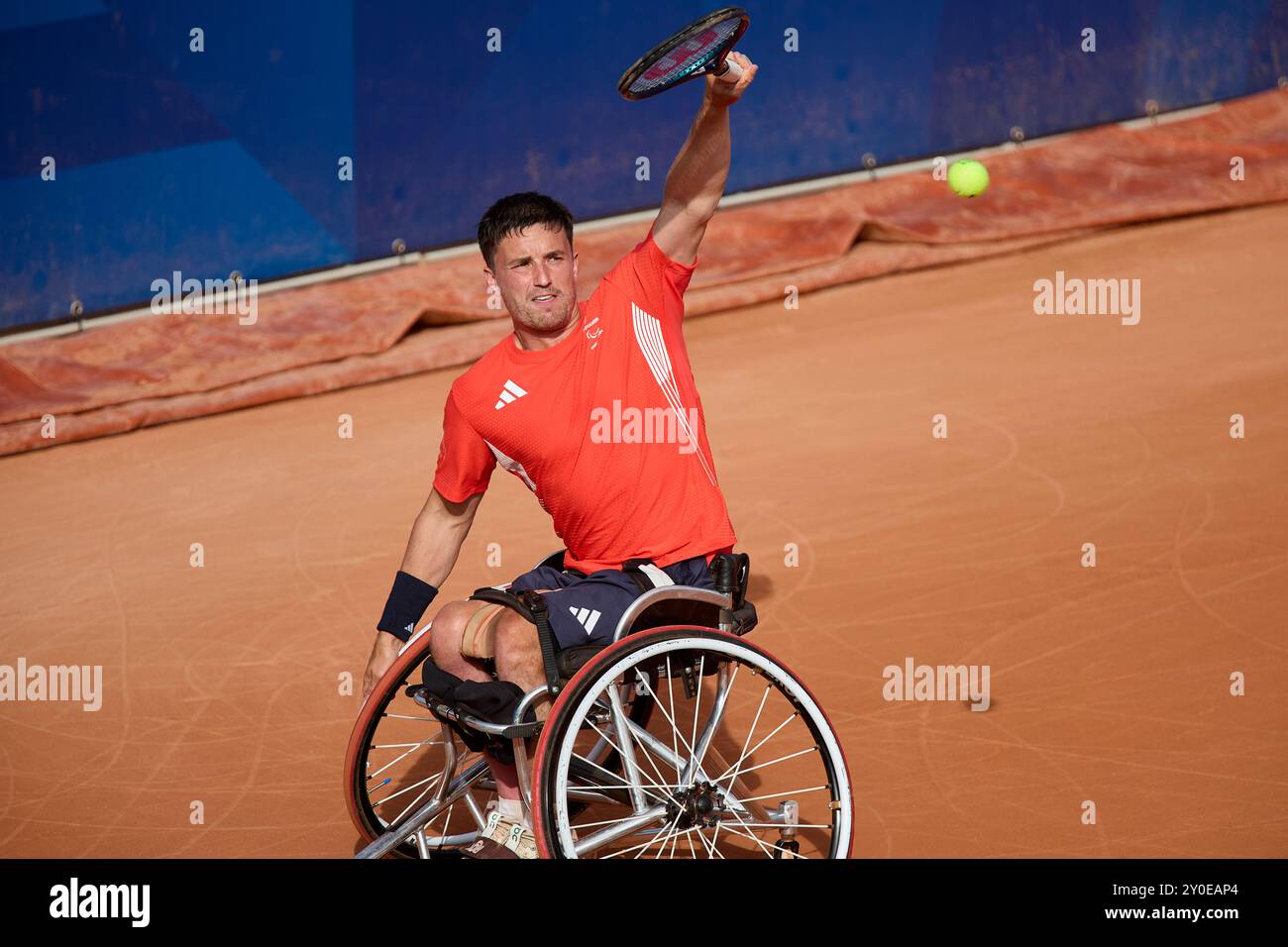 1st September 2024, Paris, France. Wheelchair Tennis. Alfie Hewett and ...