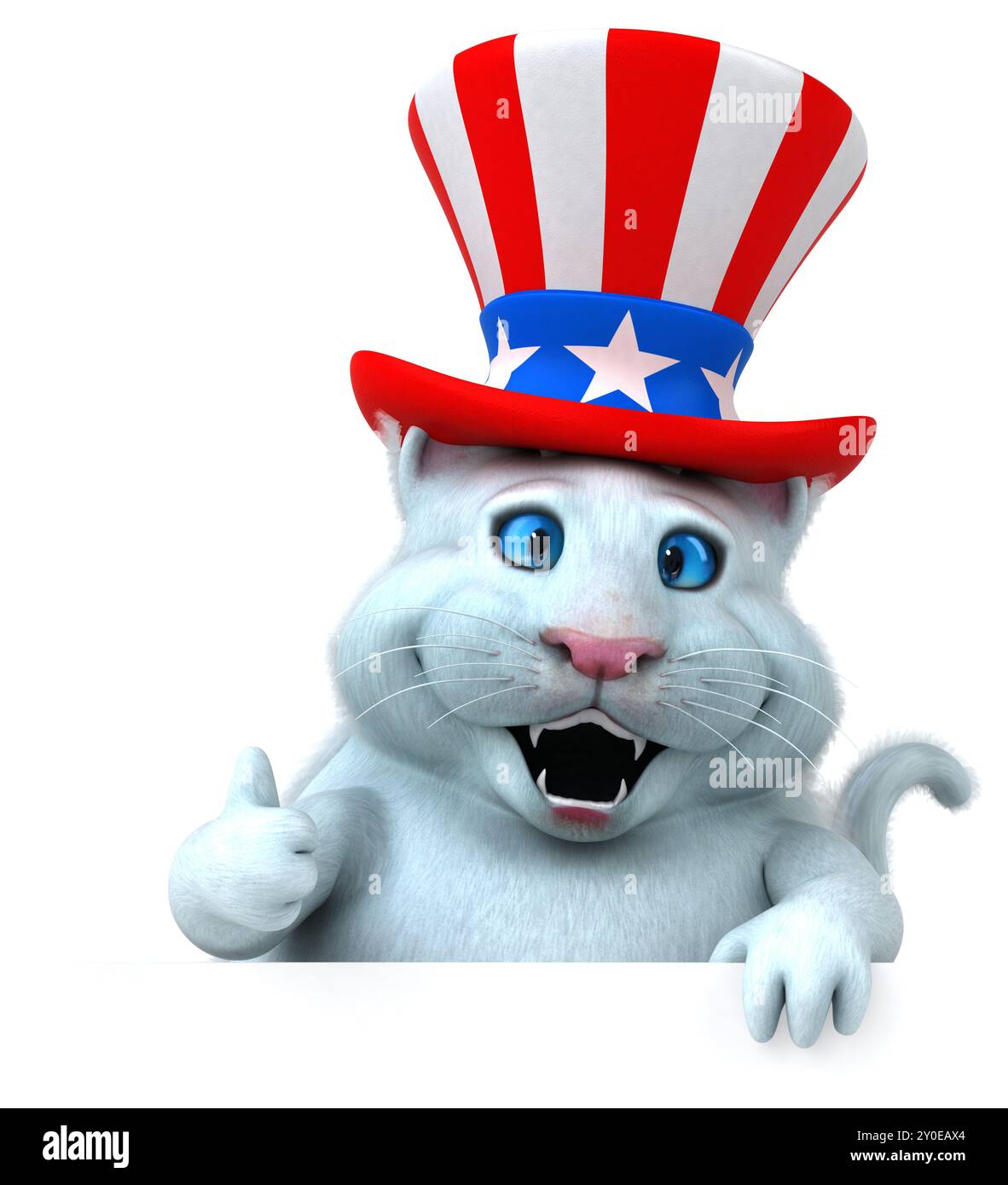 Fourth of july cat cartoon hi-res stock photography and images - Alamy