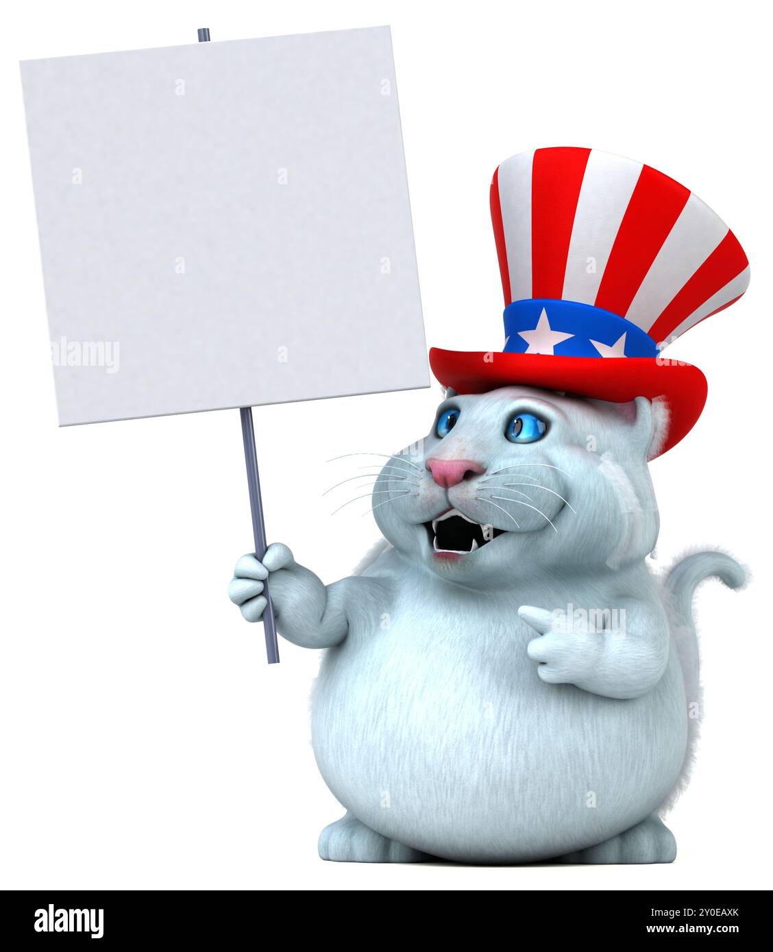 Fourth of july cat cartoon hi-res stock photography and images - Alamy
