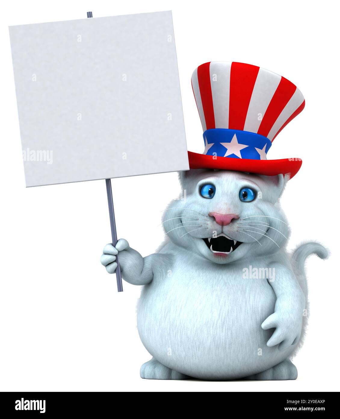 Fourth of july cat cartoon hi-res stock photography and images - Alamy
