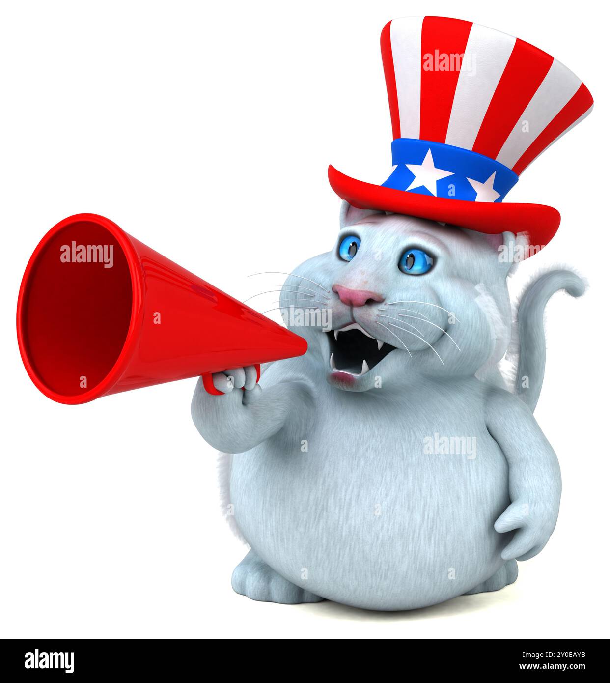 Fourth of july cat cartoon hi-res stock photography and images - Alamy