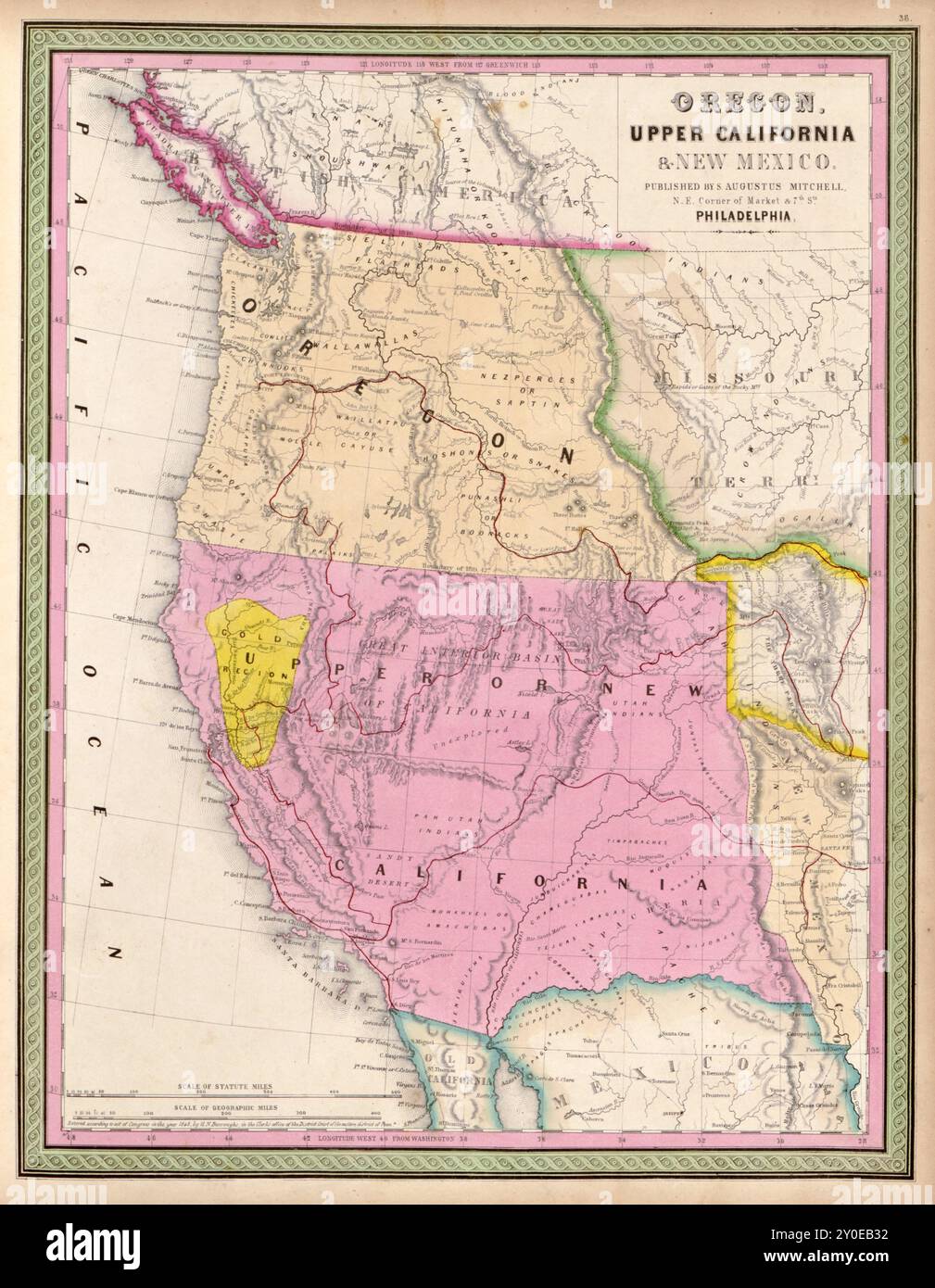 Oregon And California Map