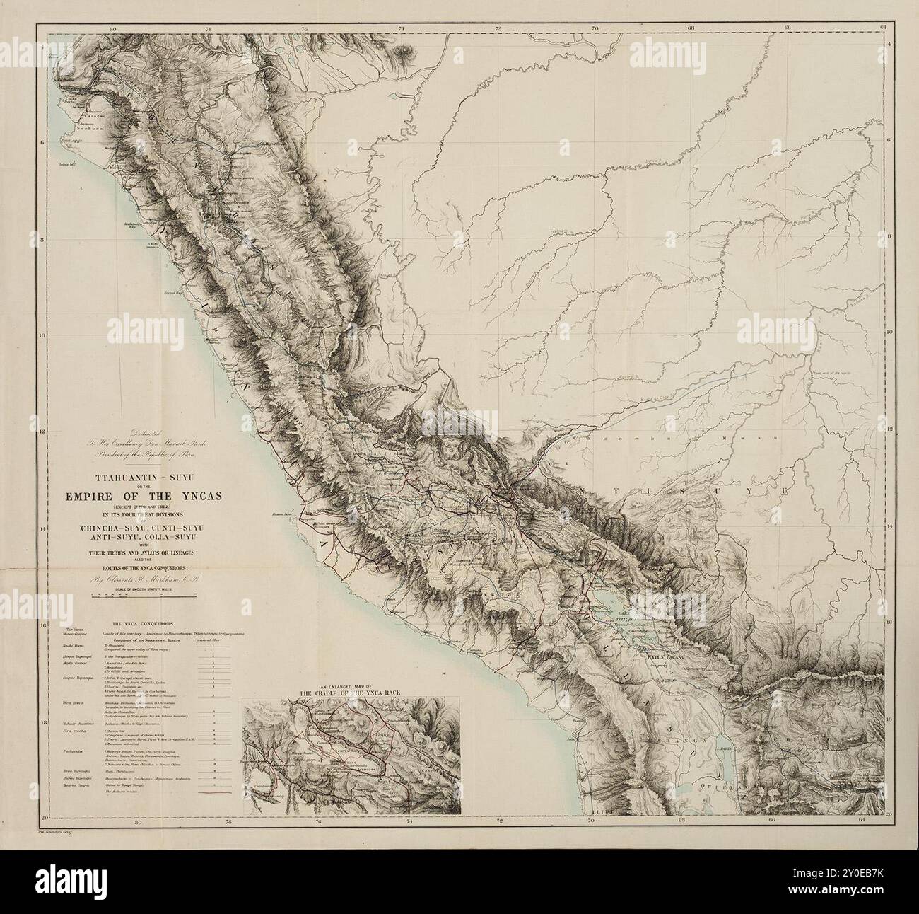 TTahuantin Suyu, of the Empire of the Incas in South America. Vintage ...