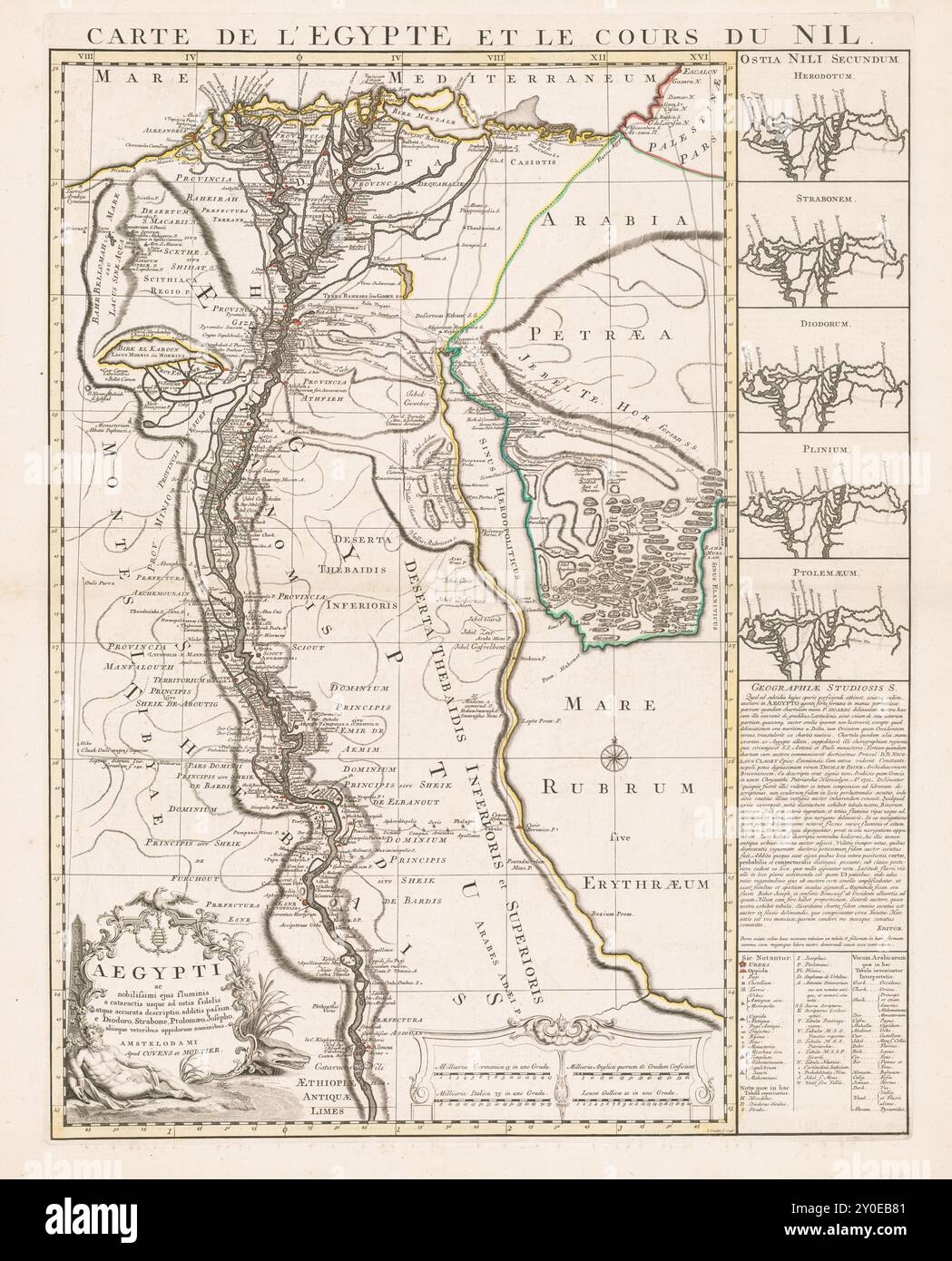 Vintage nile river map hi-res stock photography and images - Alamy
