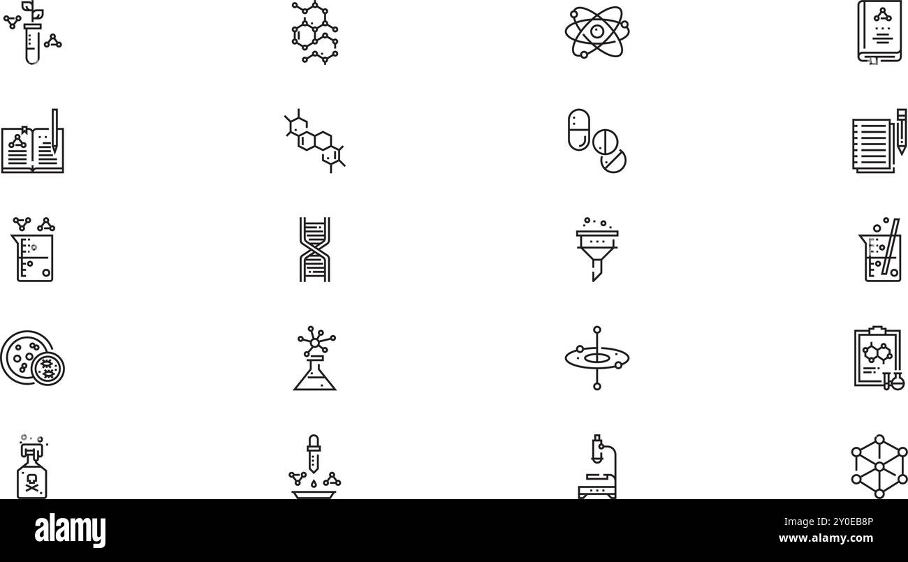 Chemistry icons High-Quality Vector Icons Collection with Editable ...