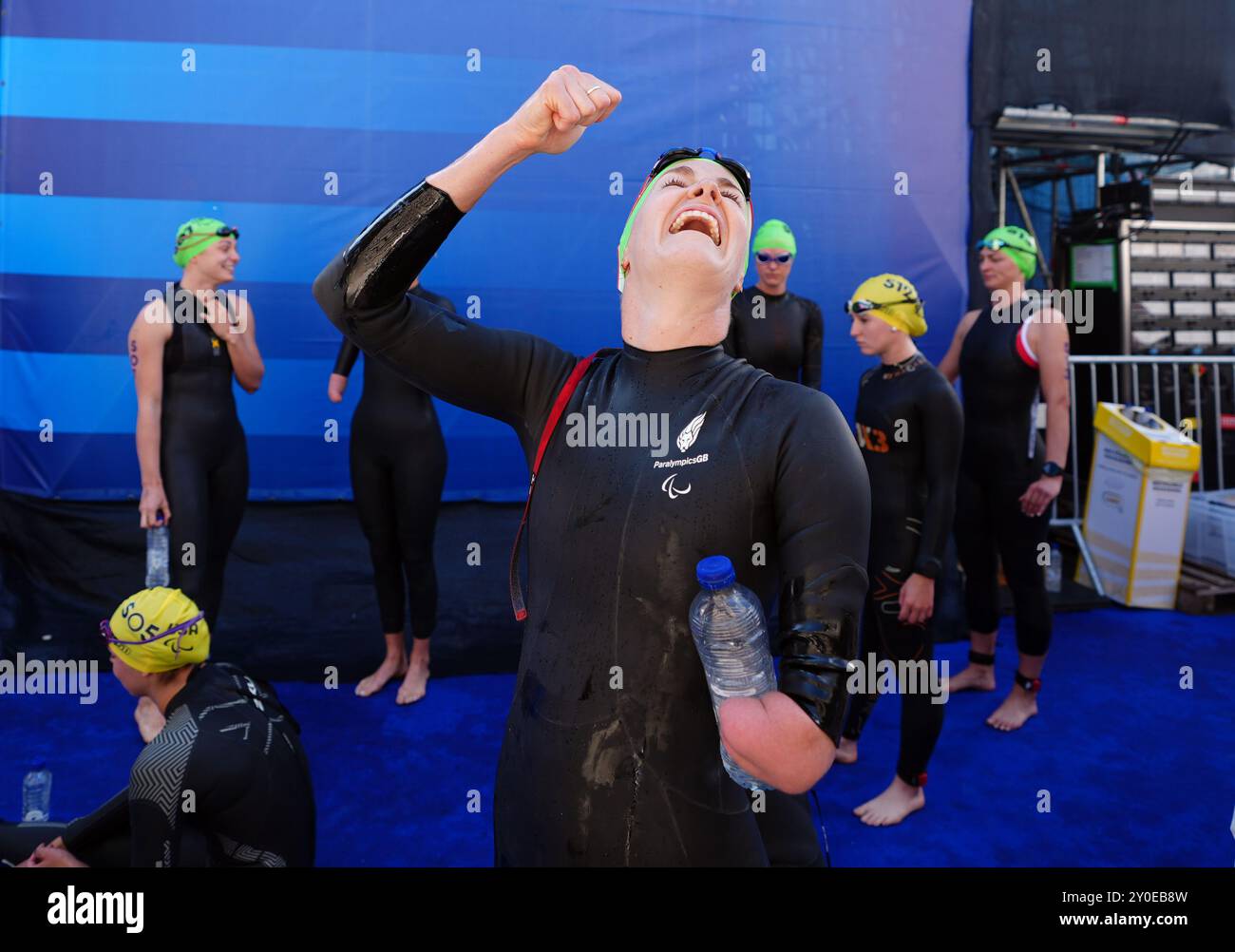 Great Britain's Claire Cashmore during the Women's PTS5 Para Triathlon ...