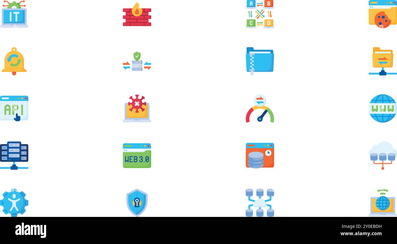 Information technology icons High-Quality Vector Icons Collection with ...