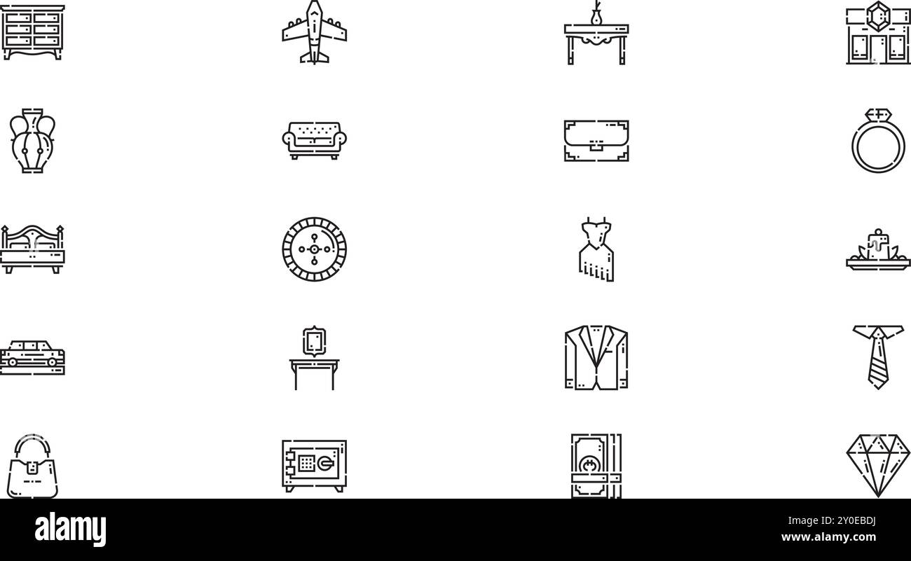 Luxury shop icons High-Quality Vector Icons Collection with Editable ...