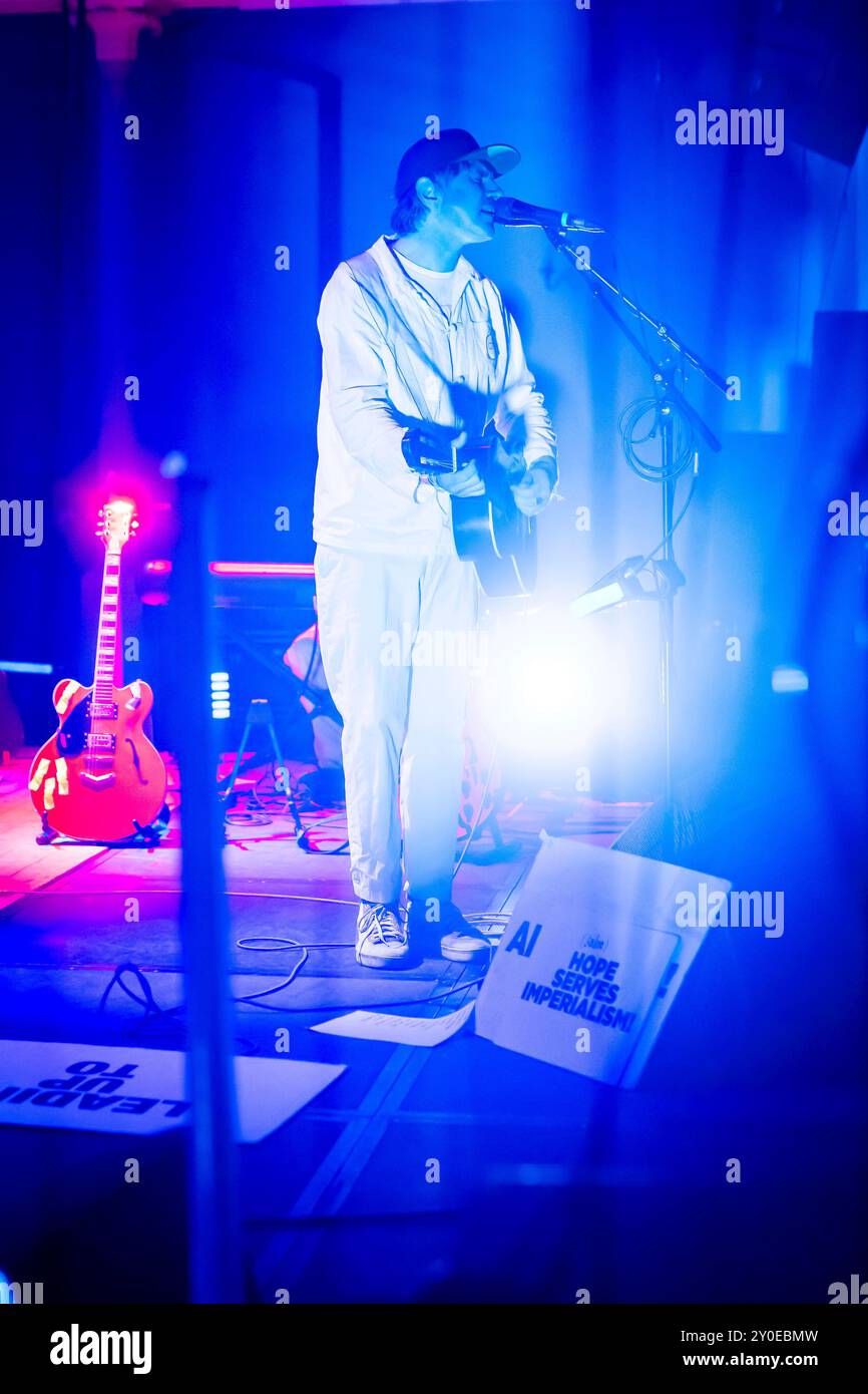 Edinburgh, Scotland. Sun 1 September 2024. Gruff Rhys performing at The ...