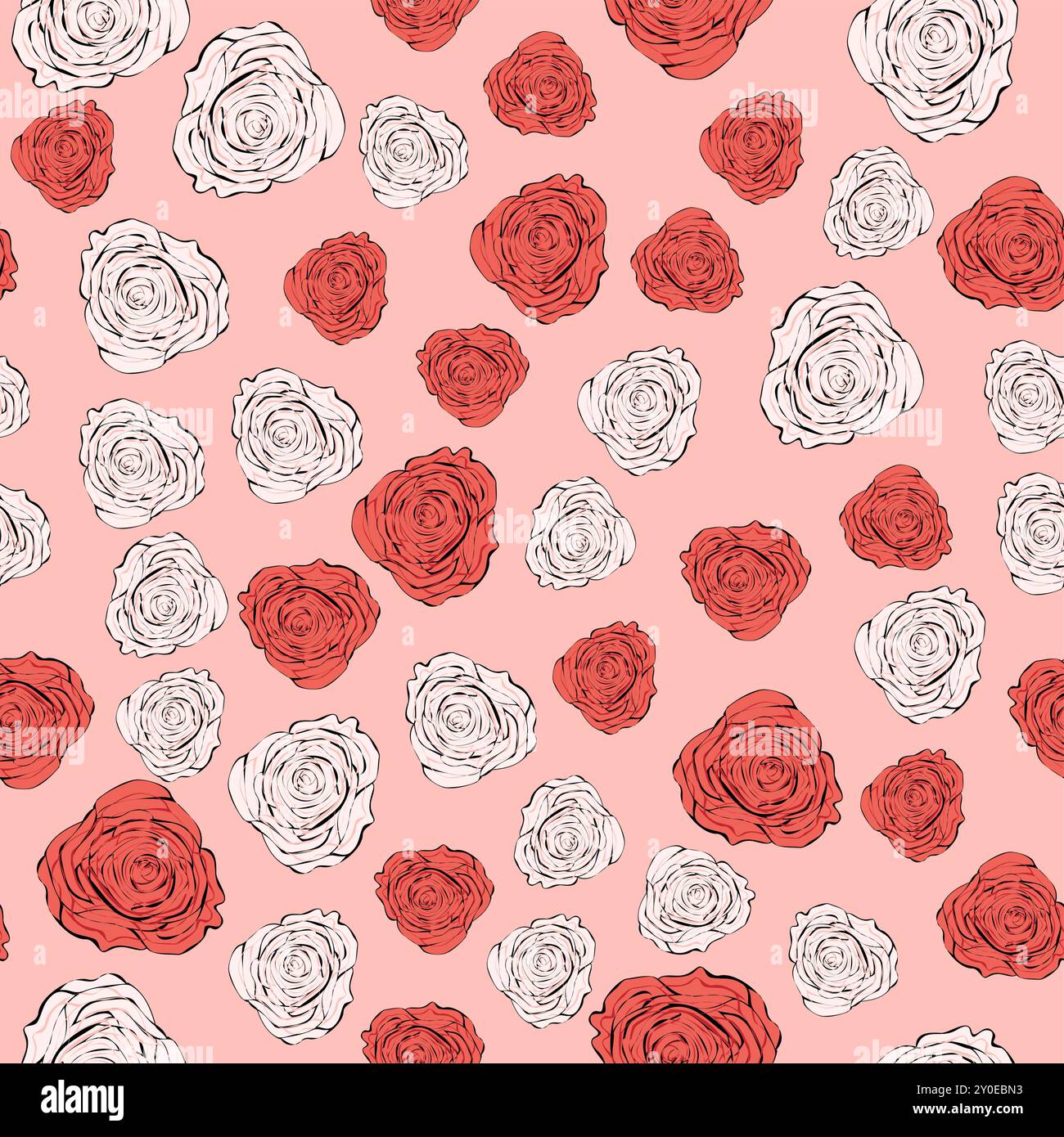 Alice in Wonderland pattern: rabbit, Cheshire cat, flamingo, cards, hat ...