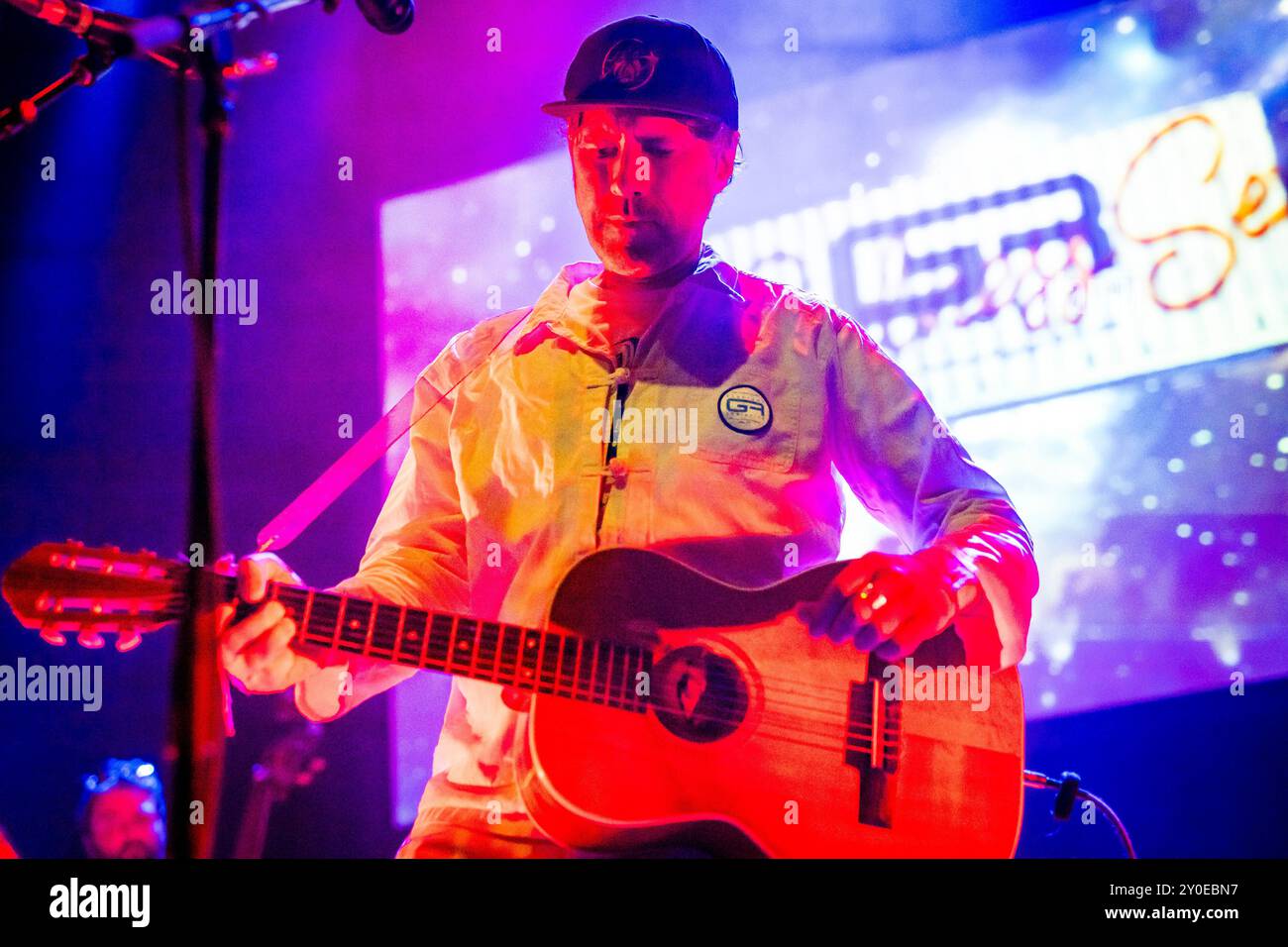 Edinburgh, Scotland. Sun 1 September 2024. Gruff Rhys performing at The ...