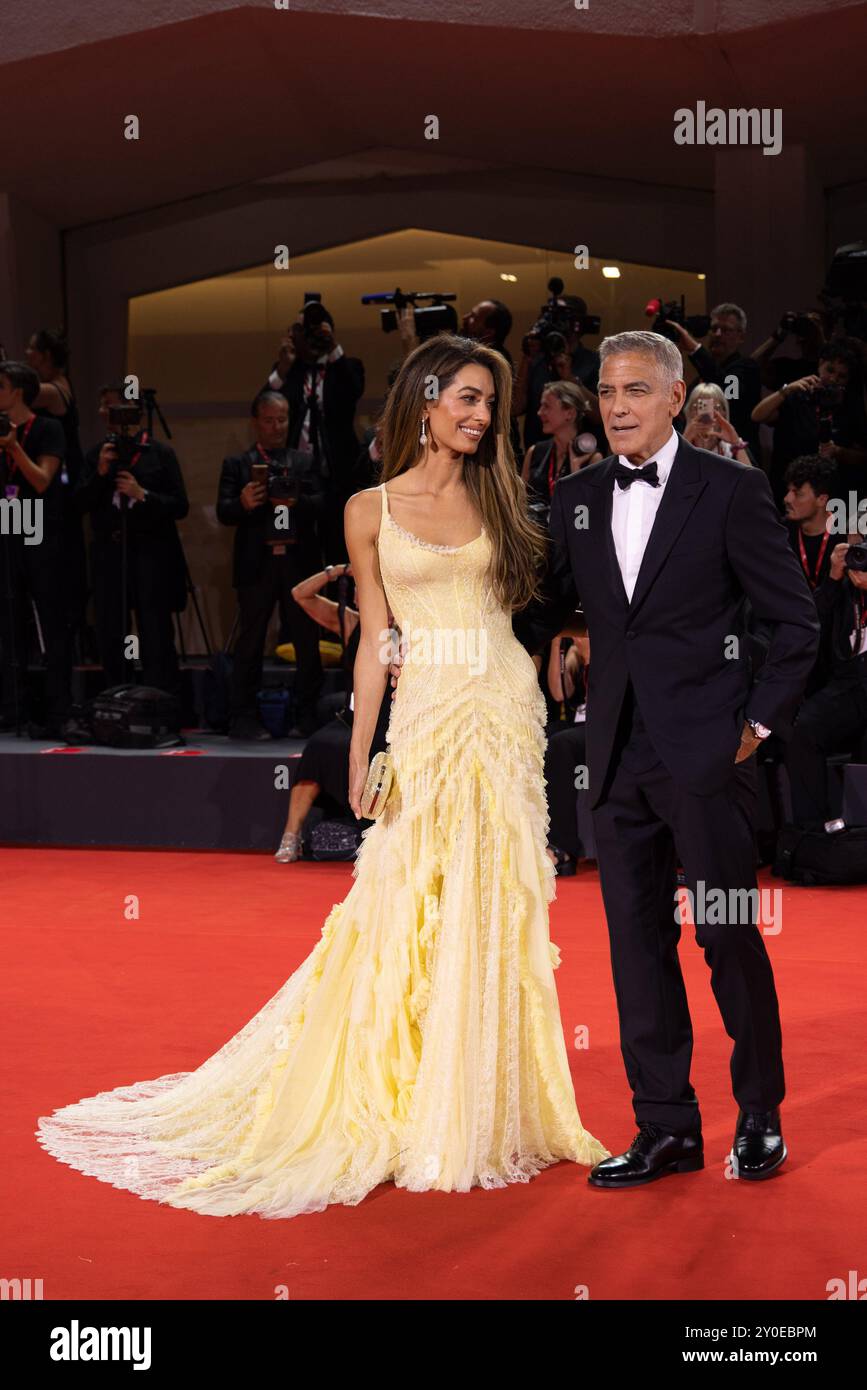 Amal Alamuddin And George Clooney Red Carpet