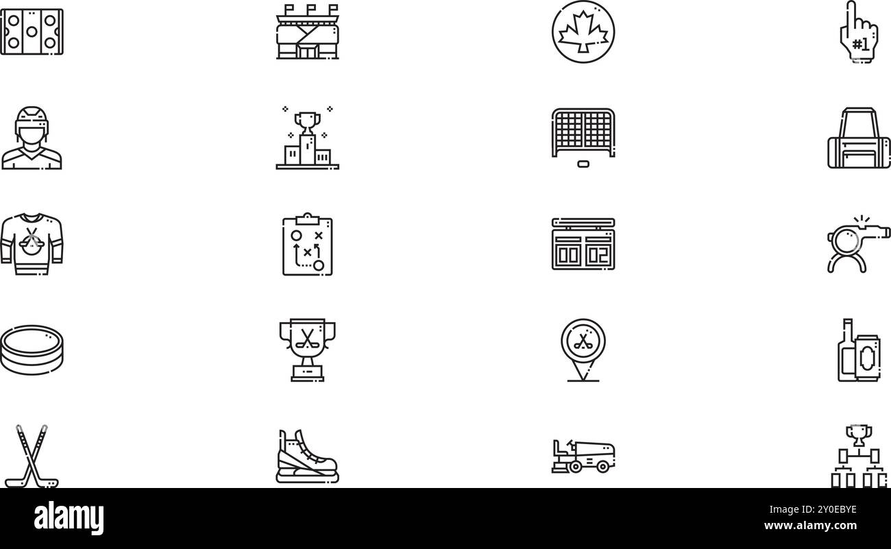 Hockey icon pack High-Quality Vector Icons Collection with Editable ...