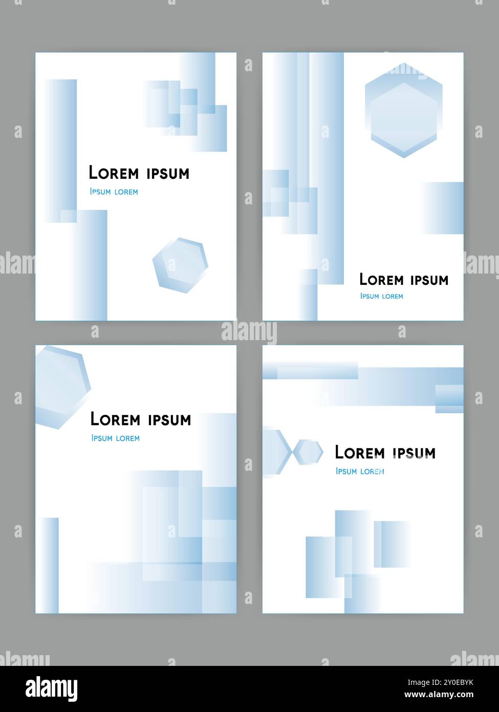 Abstract light blue gradient geometric pattern for cover design ...