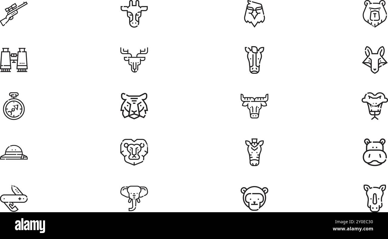 Safari icons High-Quality Vector Icons Collection with Editable Stroke ...