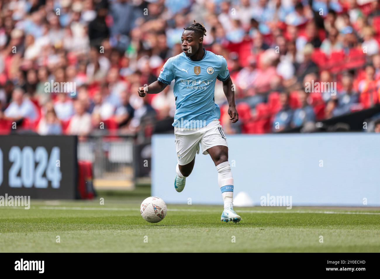 Jérémy Doku of Manchester City- Manchester City v Manchester United, FA ...
