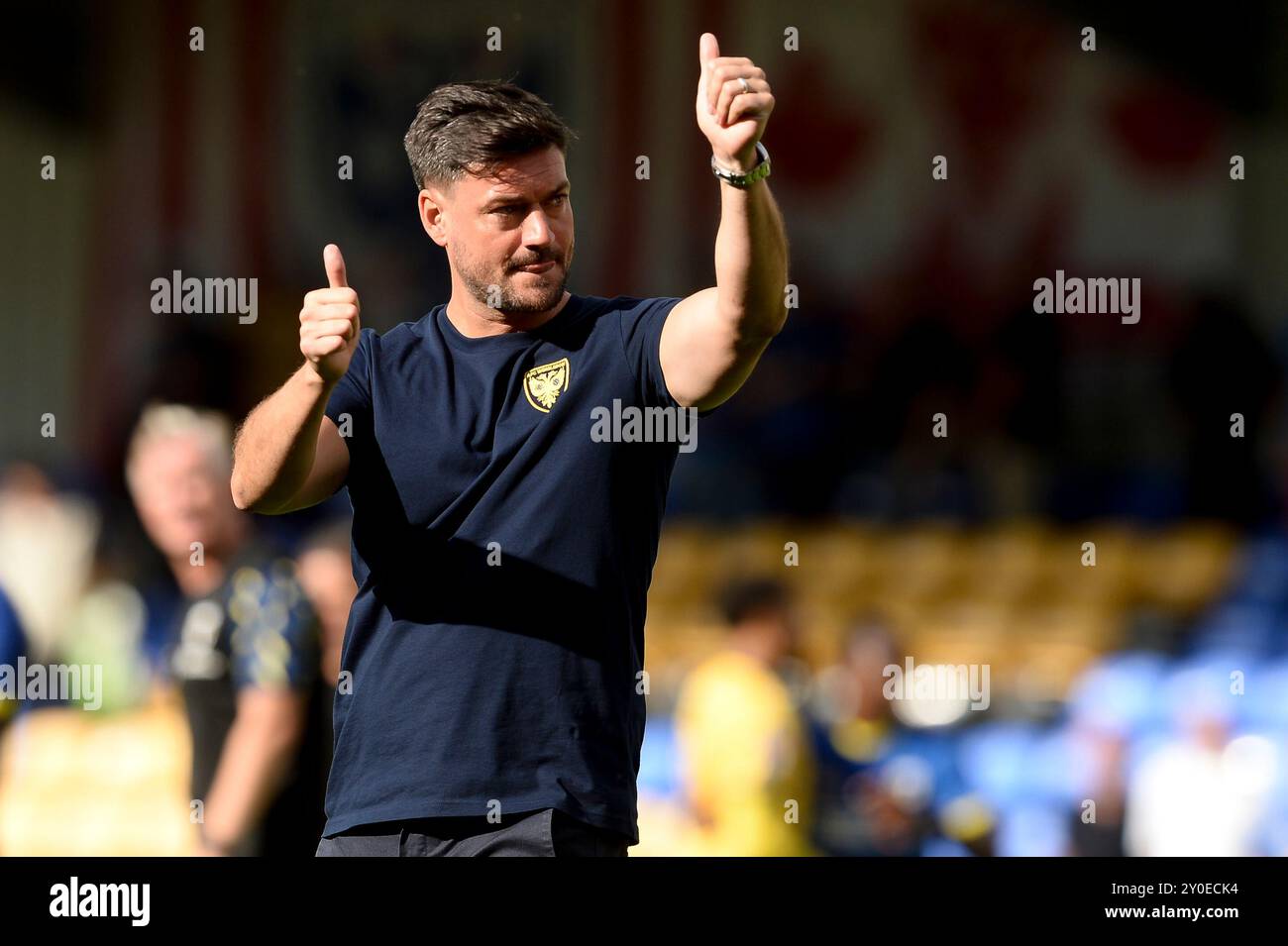 AFC Wimbledon Manager Johnnie Jackson - AFC Wimbledon v Colchester ...