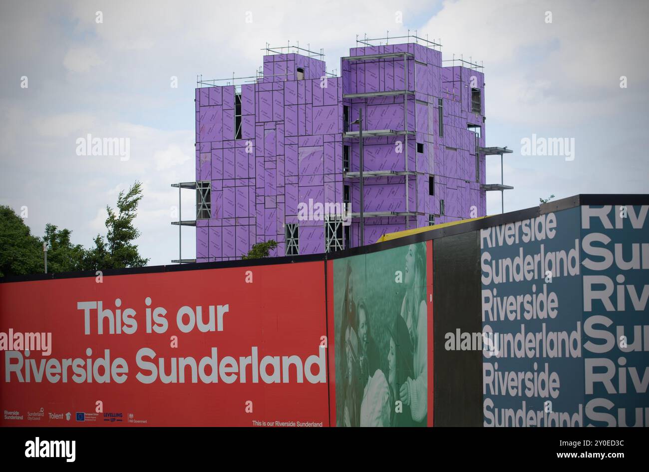A new building being constructed in the Riverside area ofSunderland ...