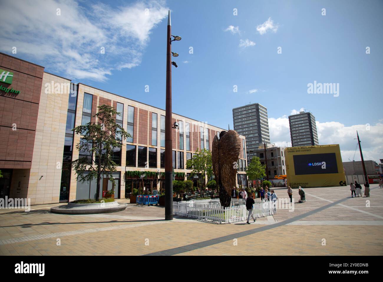 Keel Square in Sunderland City centre, where the Riverside area of the ...