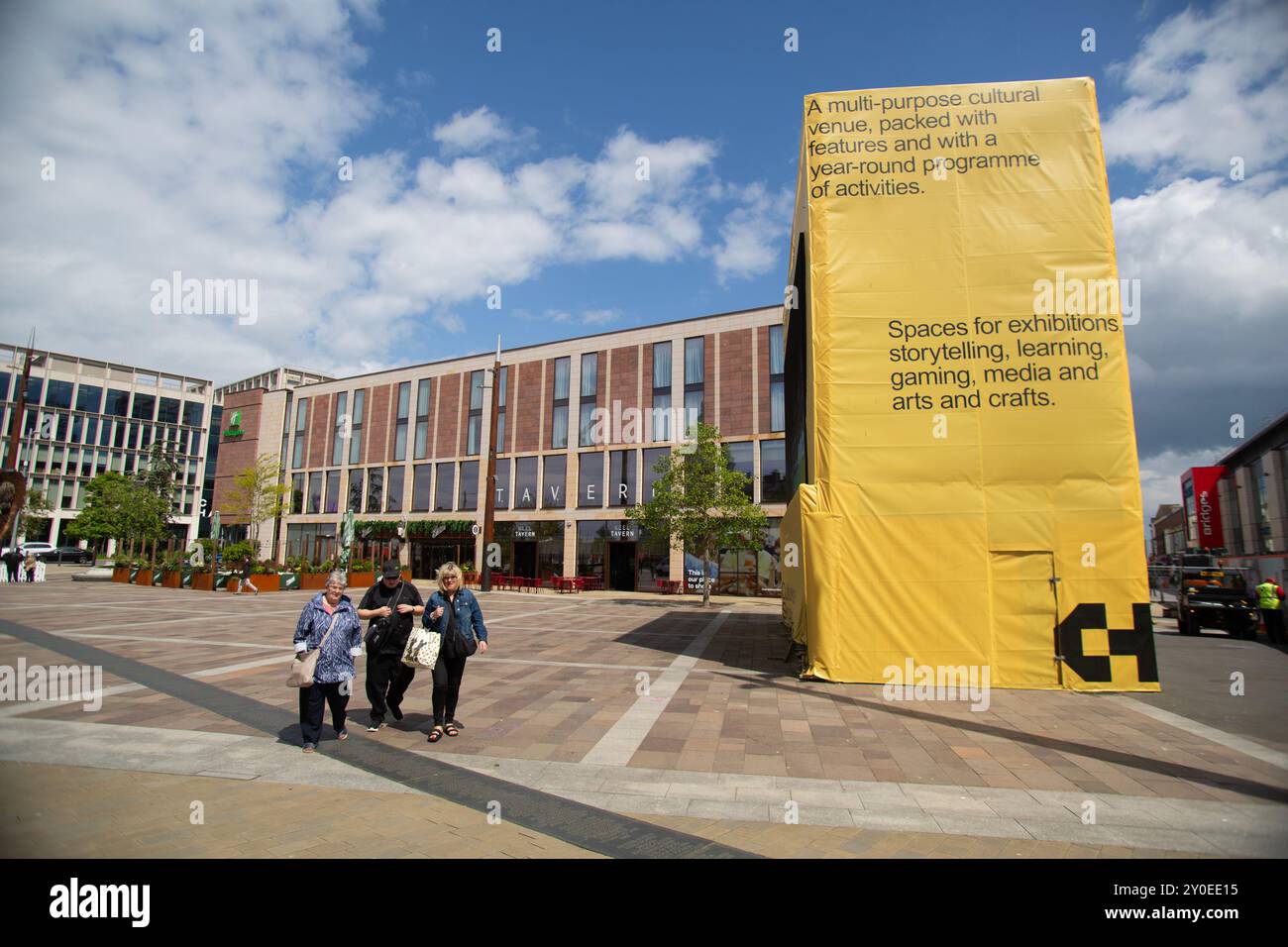 Keel Square in Sunderland City centre, where the Riverside area of the ...