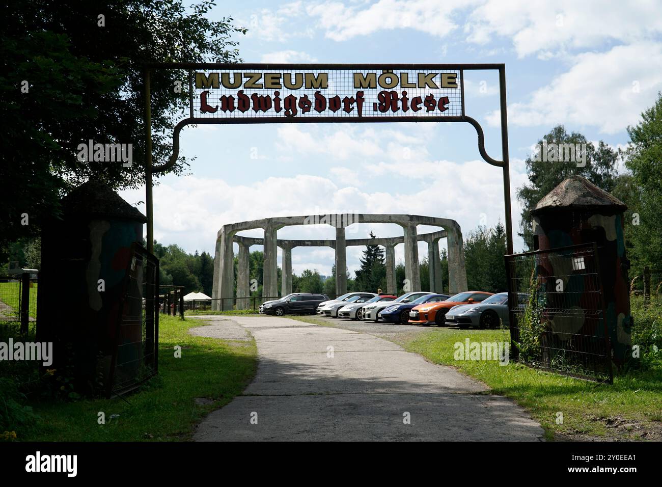 Ludwikowice Klodzkie, Poland - August 10th, 2024 - Entrance to Molke ...