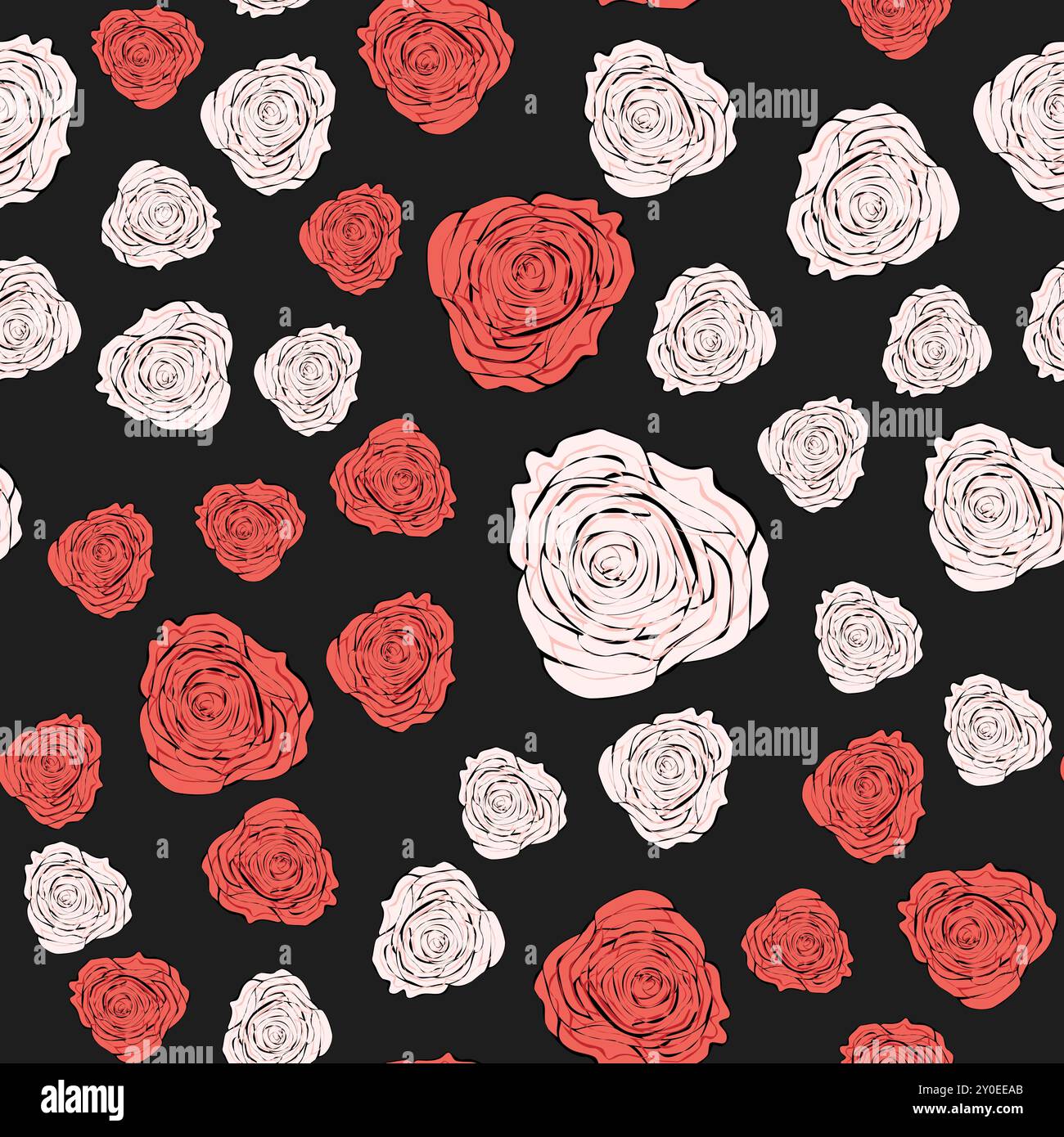 Alice in Wonderland pattern: roses Stock Vector Image & Art - Alamy