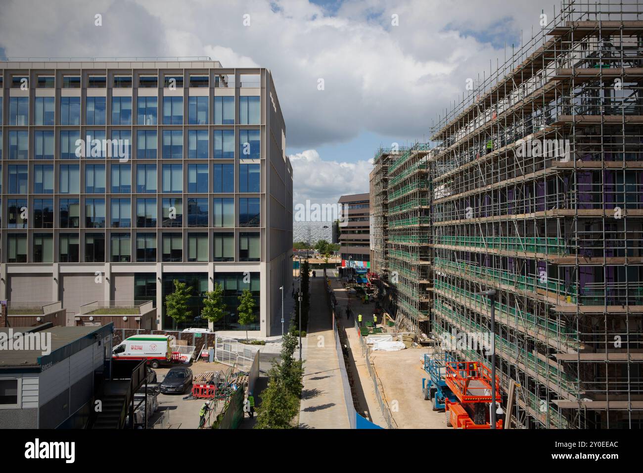 Major building work in progress in Sunderland City centre, where the ...