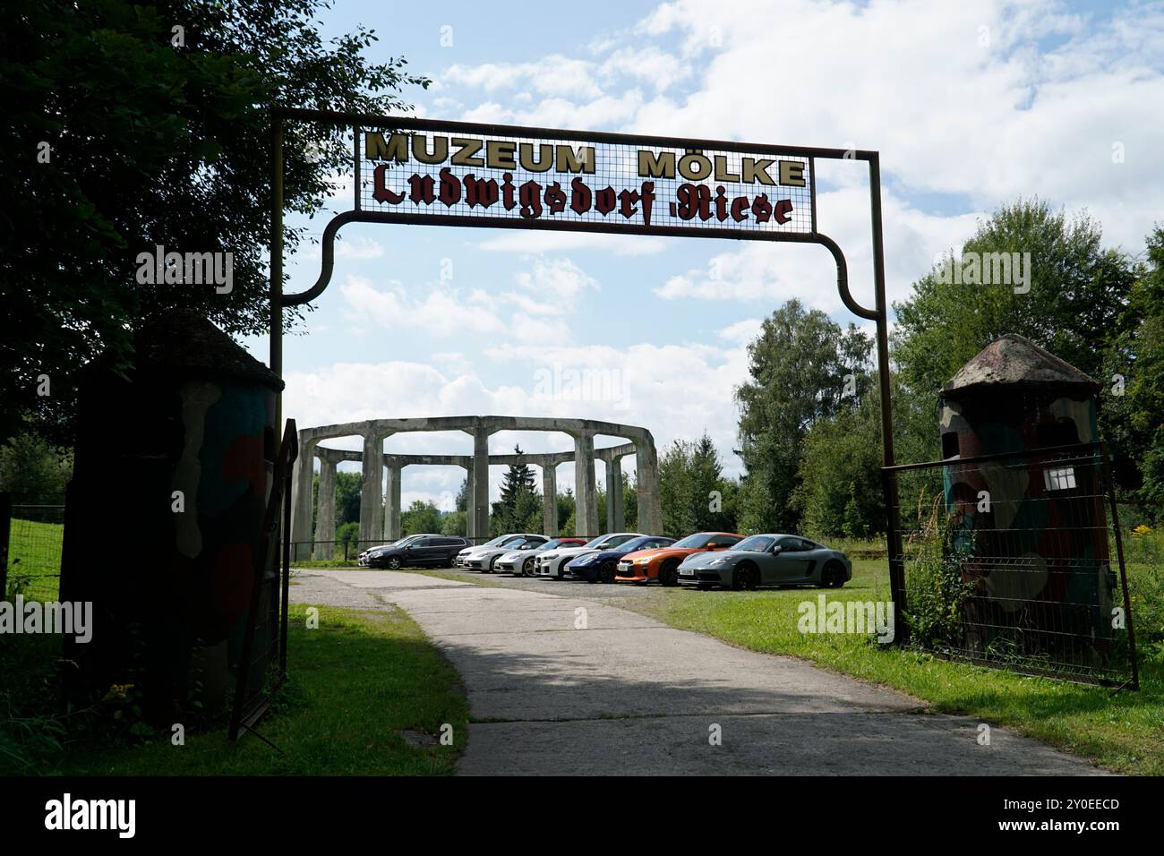 Ludwikowice Klodzkie, Poland - August 10th, 2024 - Entrance to Molke ...