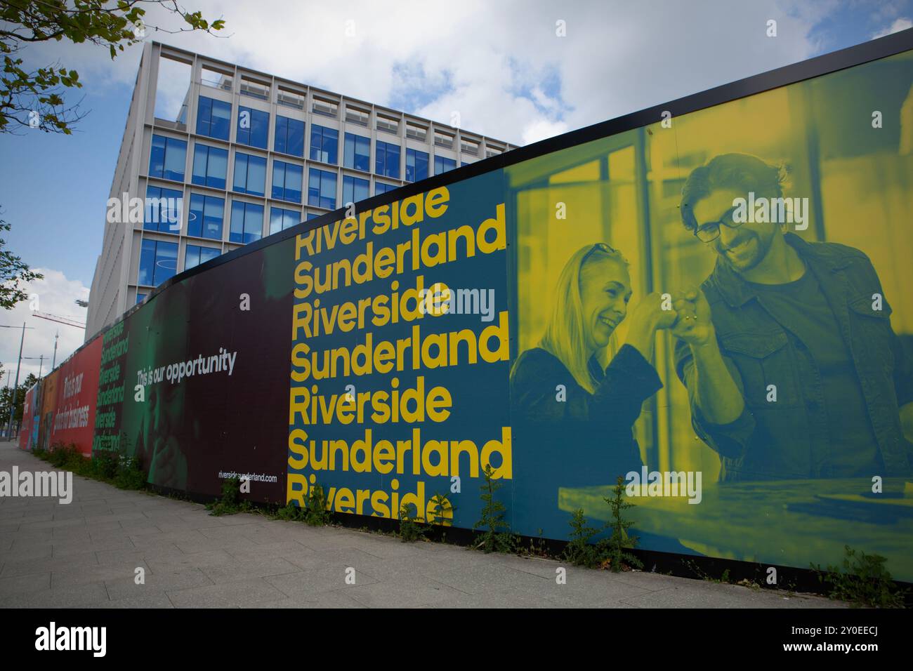 Sunderland City centre, where the Riverside area of the city is being ...