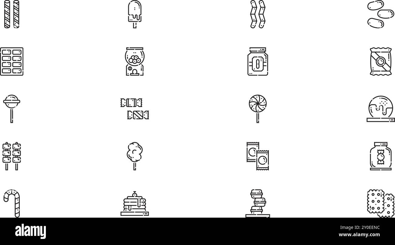 Sweets and candies icons High-Quality Vector Icons Collection with ...