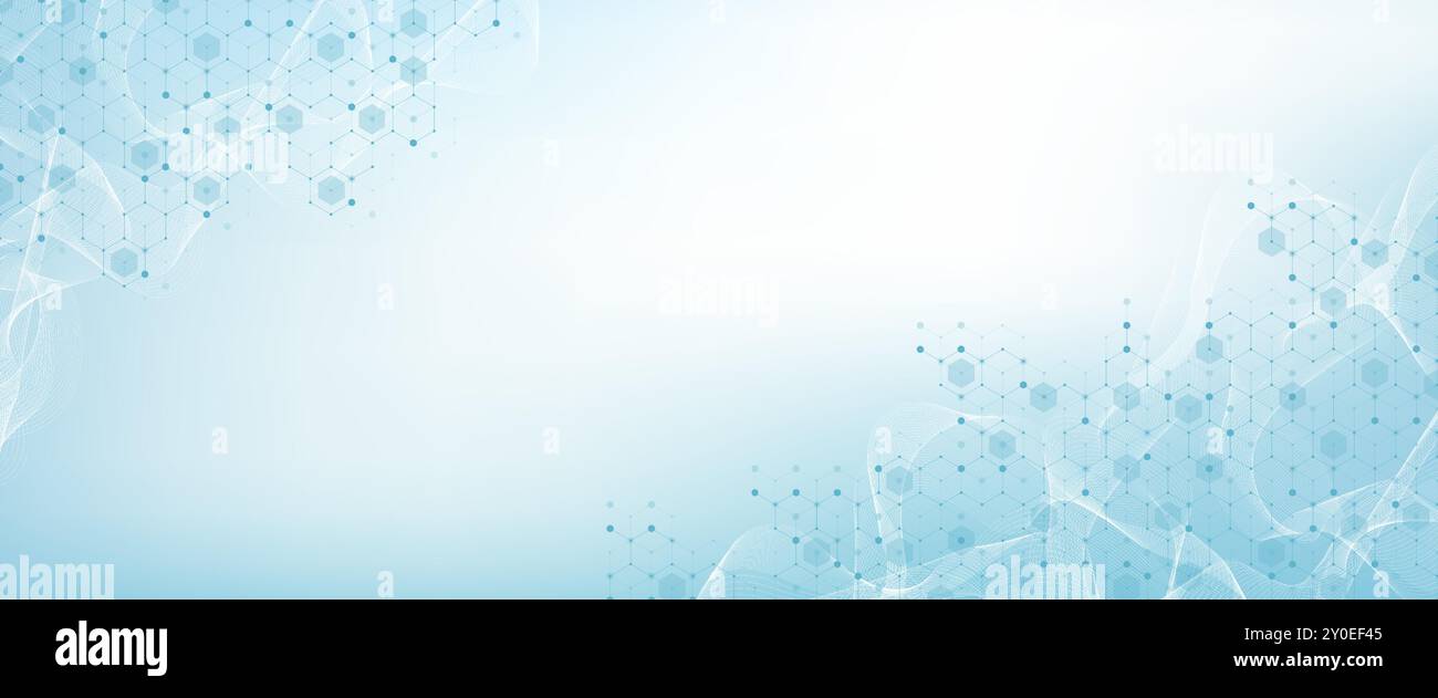 Abstract biology and pharmaceutical technology background. Health care ...