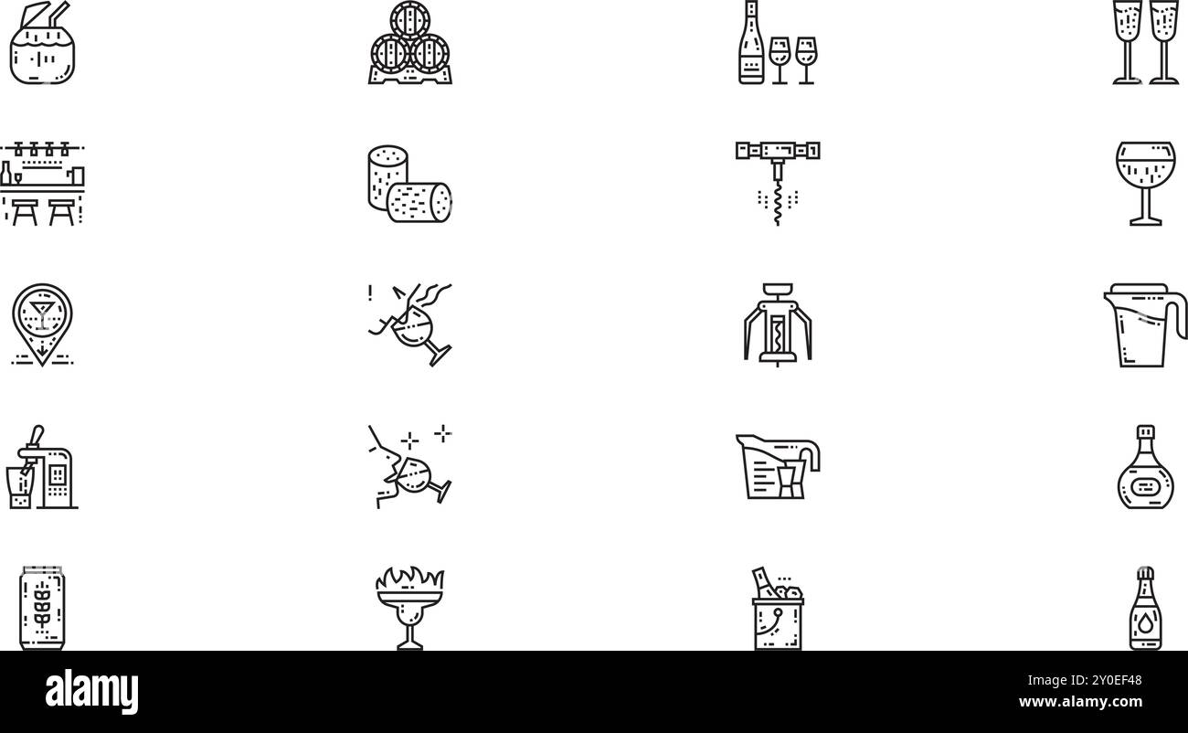 Bar icons High-Quality Vector Icons Collection with Editable Stroke ...
