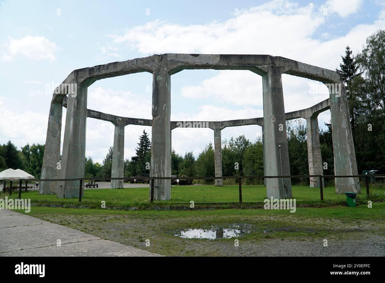 Ludwikowice Klodzkie, Poland - August 10th, 2024 - Concrete structure ...
