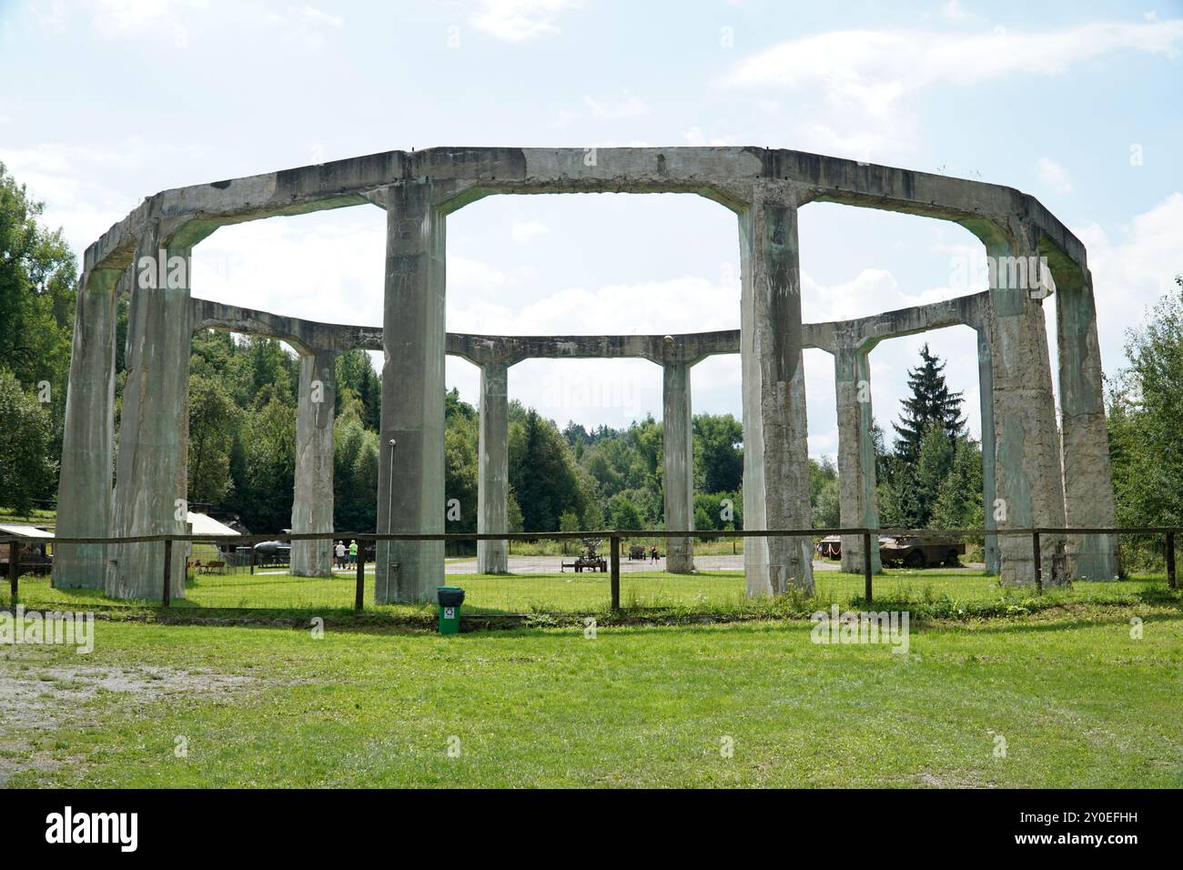 Ludwikowice Klodzkie, Poland - August 10th, 2024 - Concrete structure ...