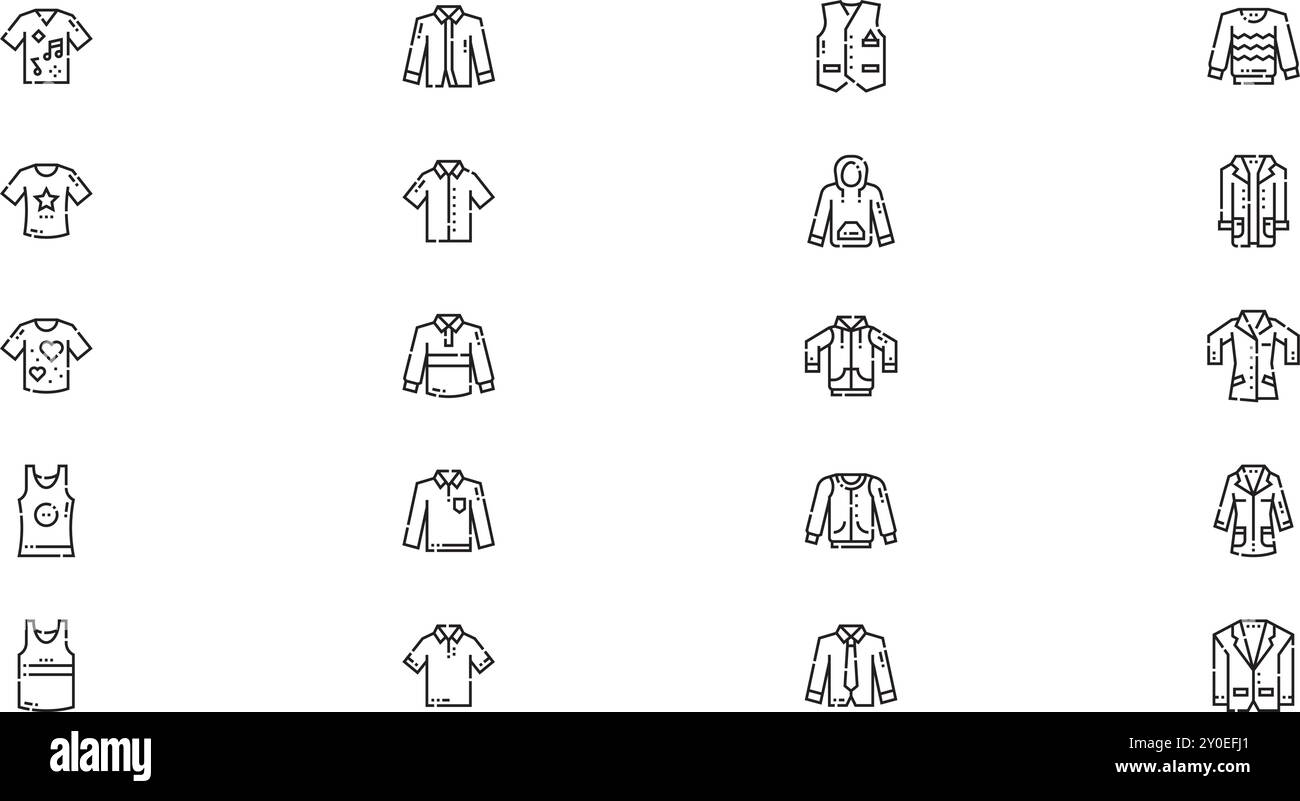 Clothes icons High-Quality Vector Icons Collection with Editable Stroke ...