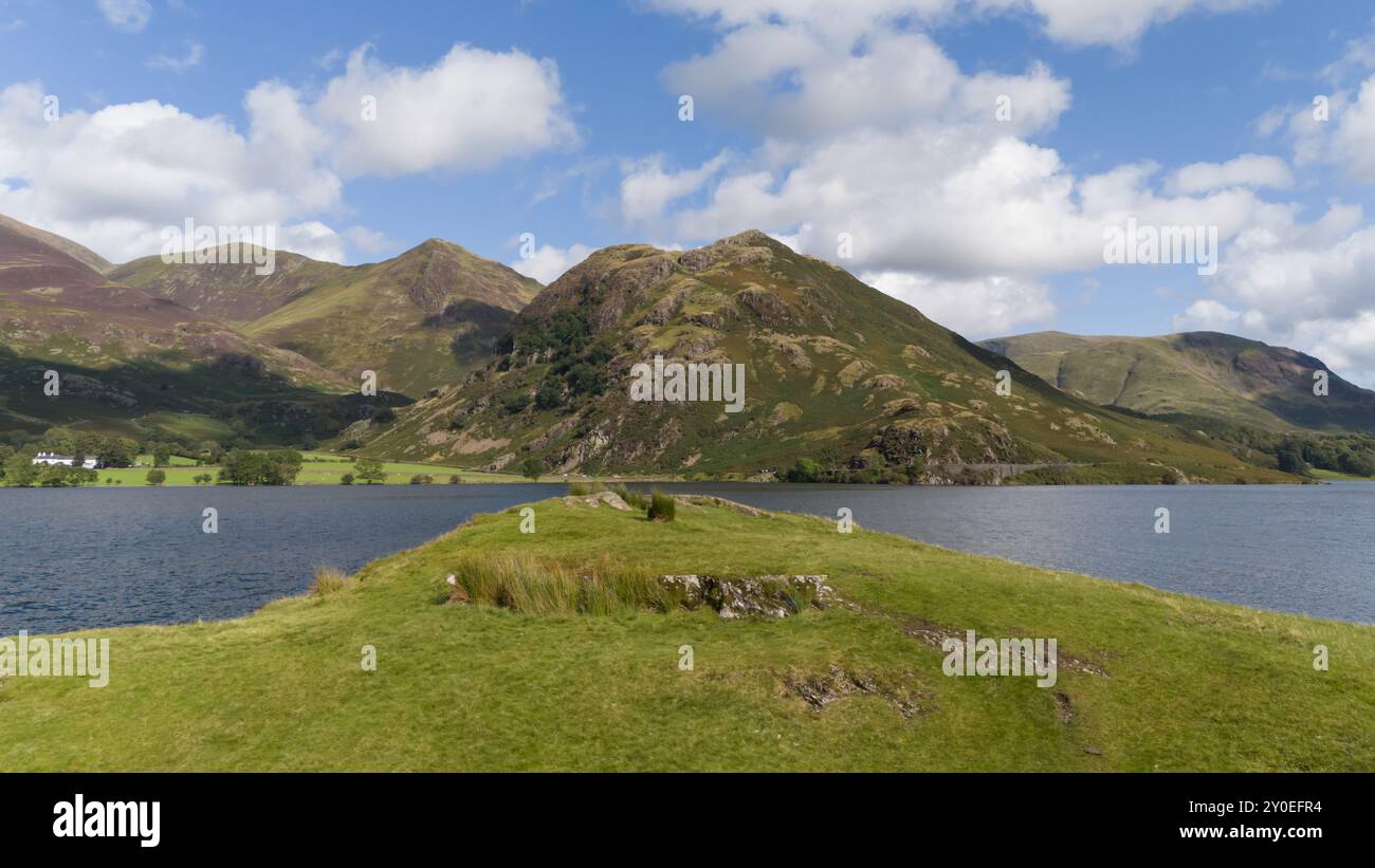 Drone Aerial Footage of Crummock Water around Buttermere in the Lake ...