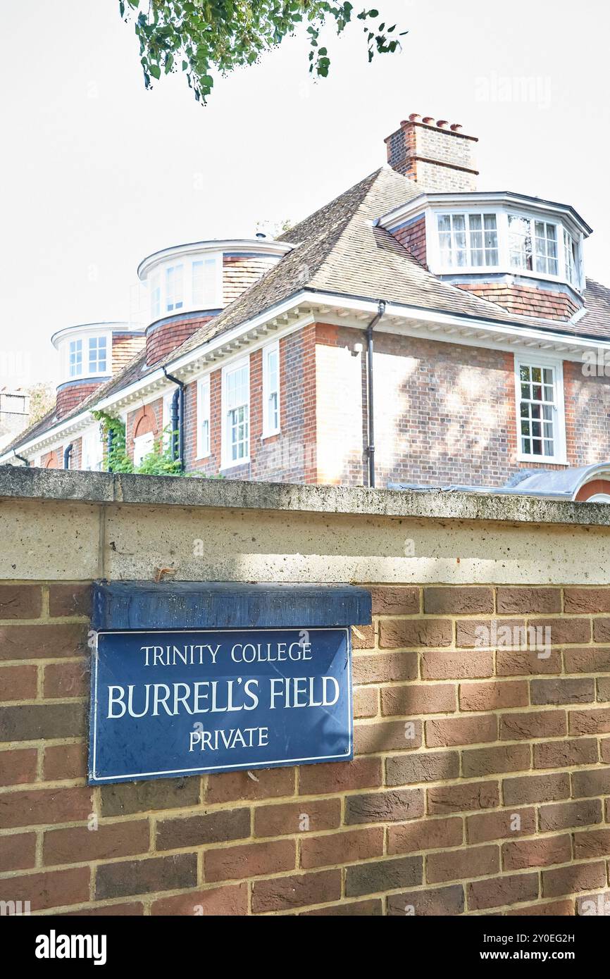 Burrell's Field, Trinity college, University of Cambridge, England ...