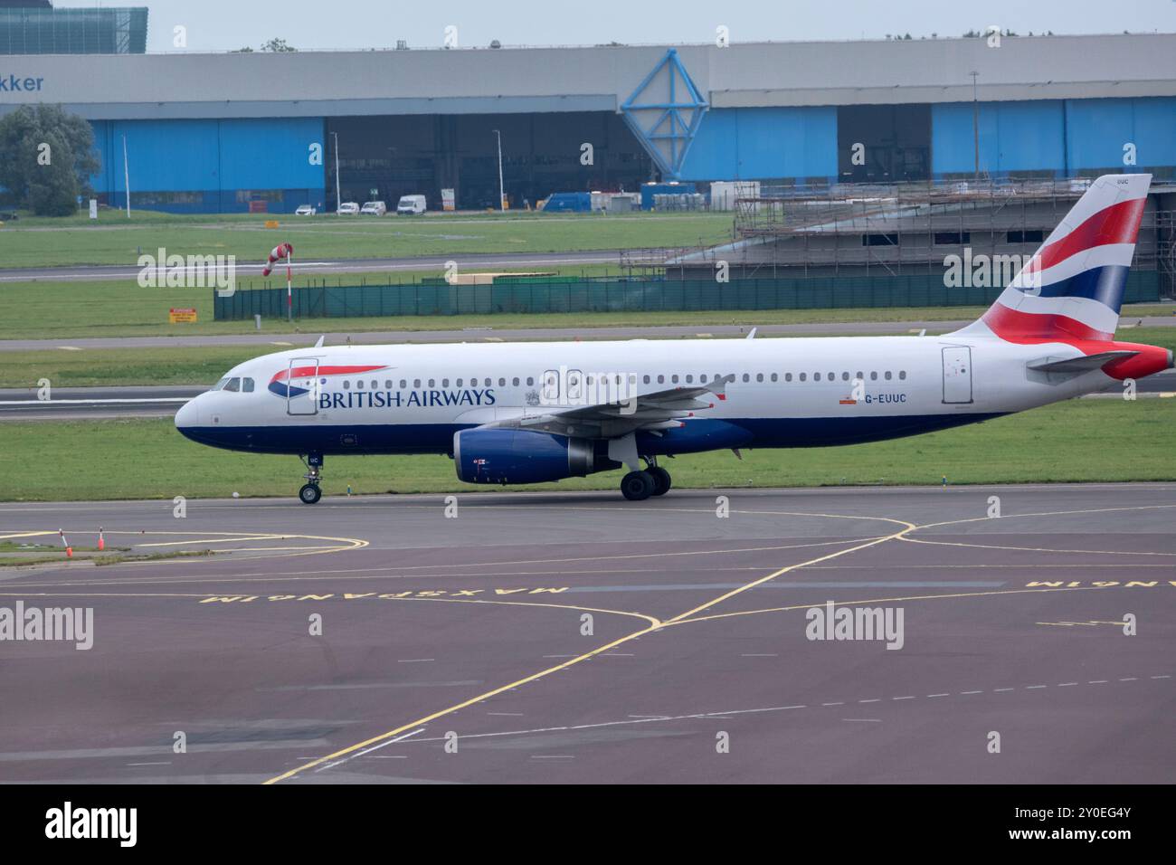 A British Airways Embraer E190SR Plane At Schiphol Airport The ...