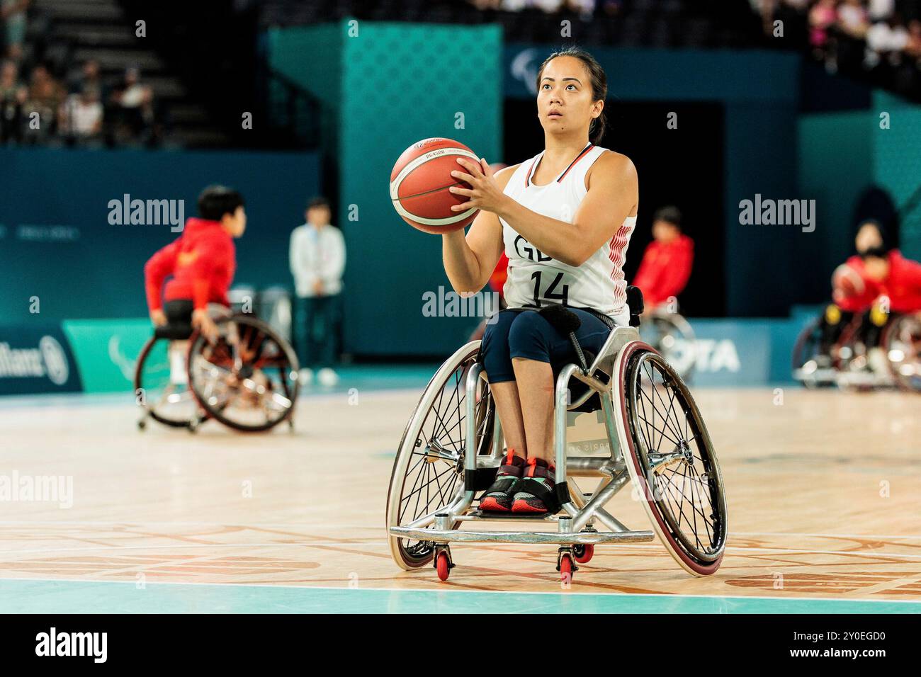 PARIS, FRANKREICH 01. September - Rollstuhlbasketball Grossbritannien ...