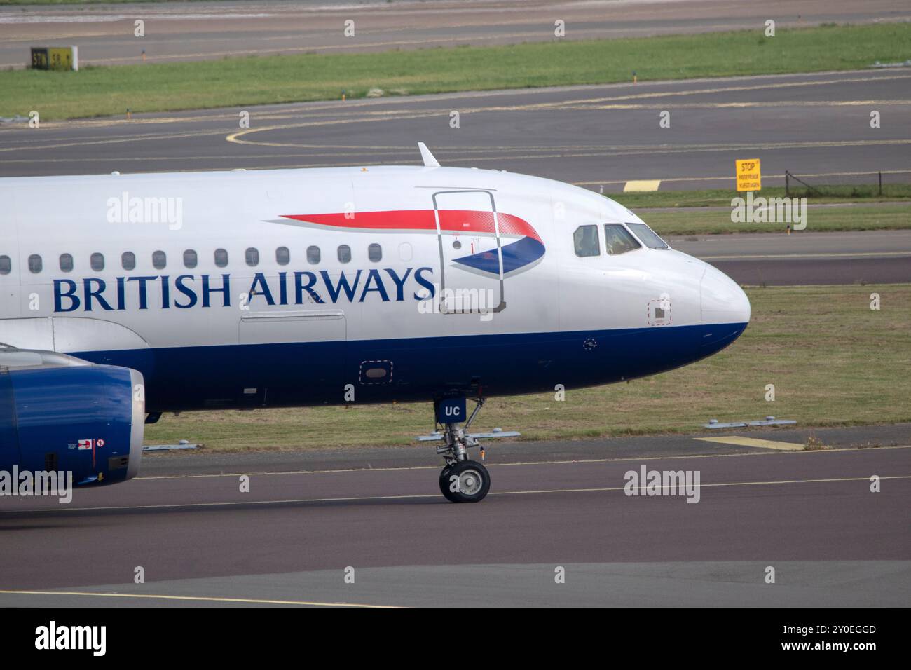 A Side View Of A British Airways Embraer E190SR Plane At Schiphol ...
