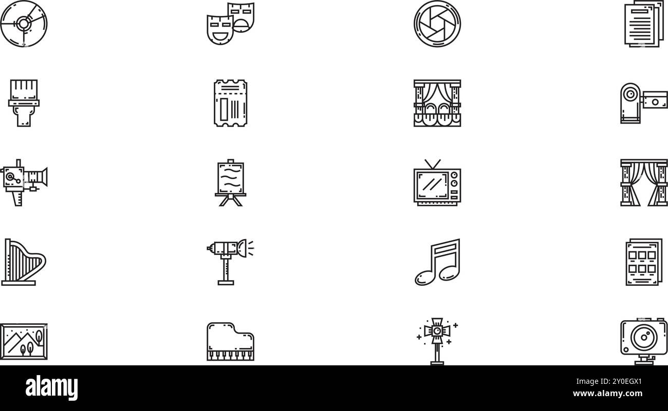 Scenic arts icons High-Quality Vector Icons Collection with Editable ...