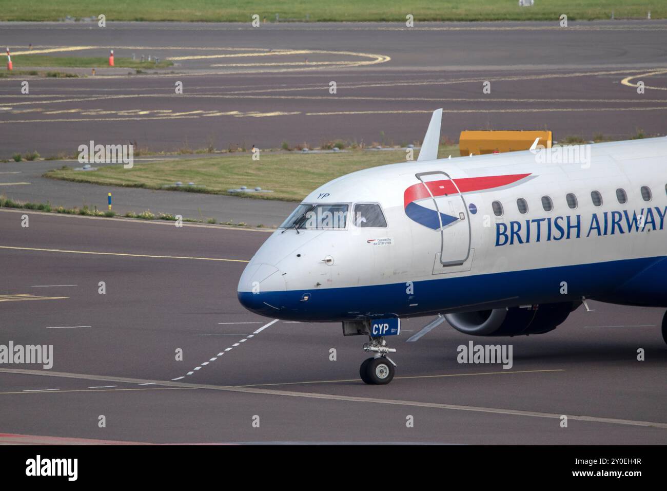 British Airways Embraer E190SR Plane At Schiphol Airport The ...