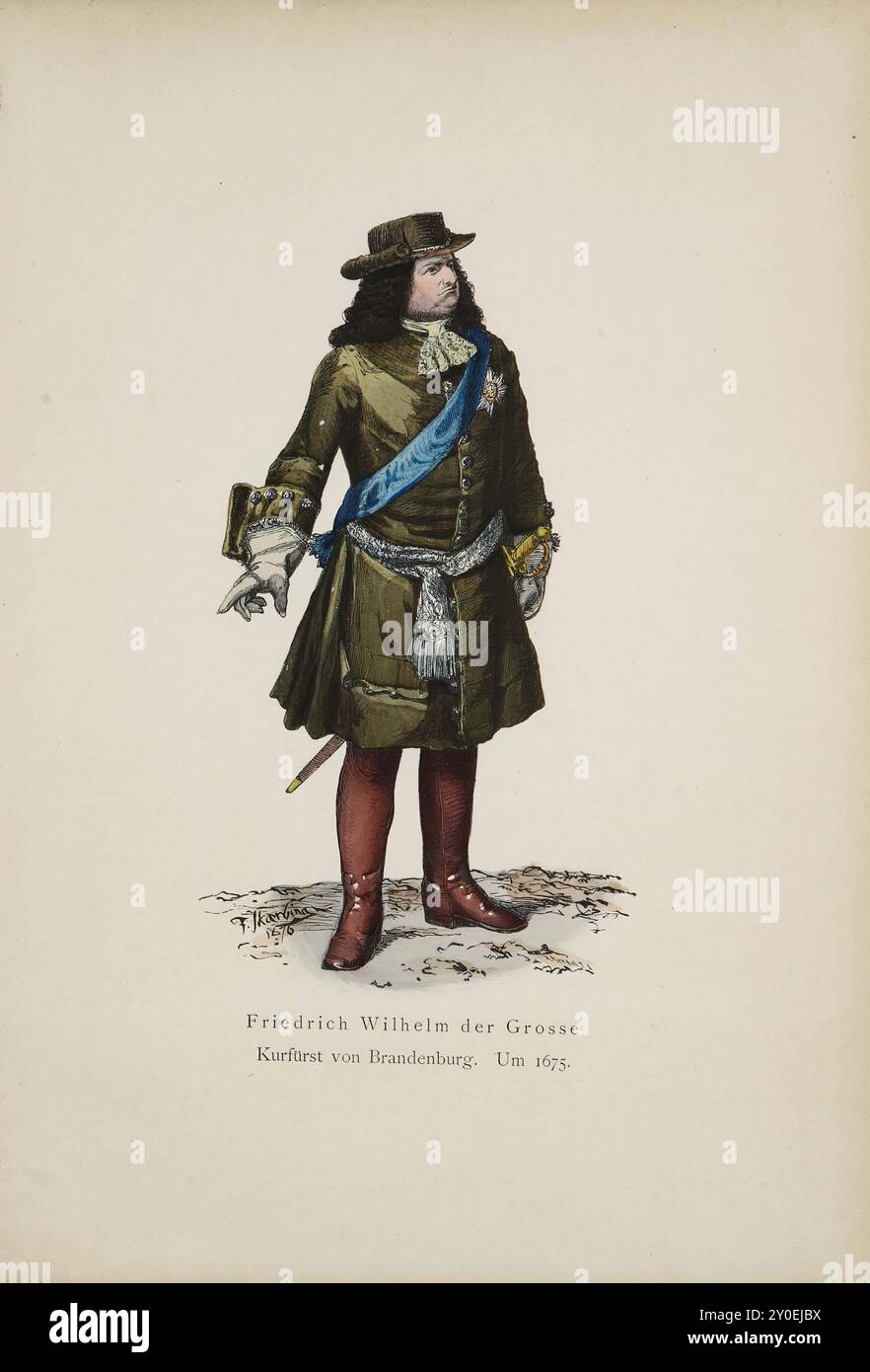 Historical and folk costumes of Europe. Frederick William the Great ...