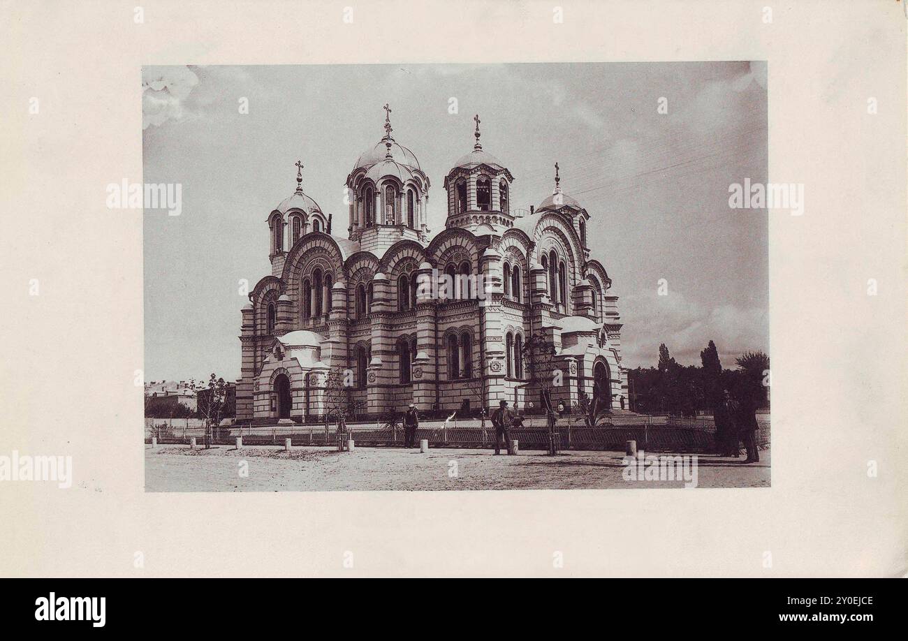 19th-century photo of St Volodymyr's Cathedral in Kyiv. Ukraine ...