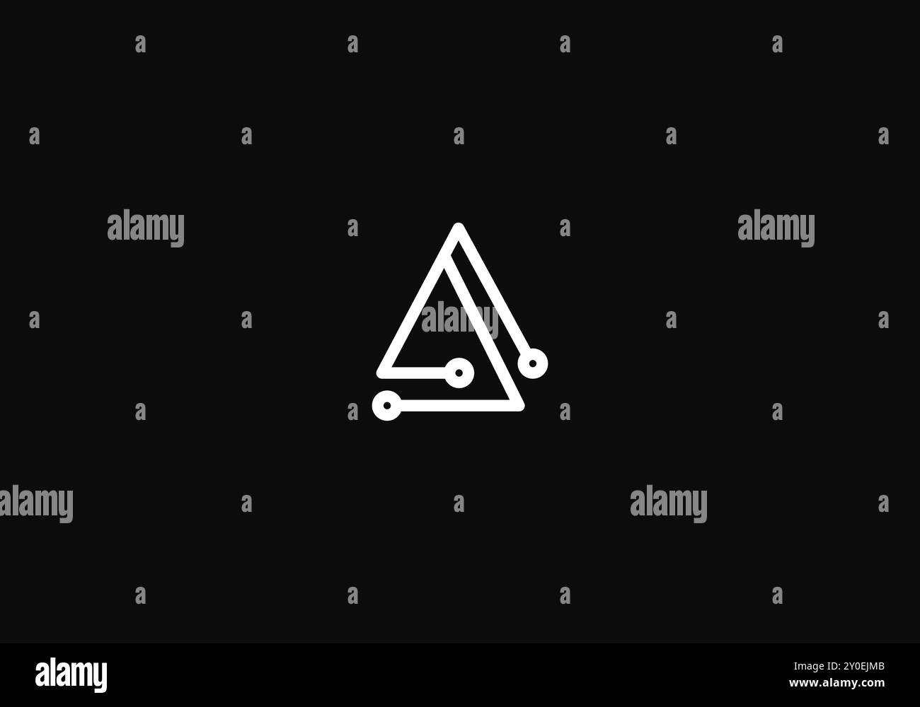 Logo Letter A and Technology, Connectivity. Tech, Telecommunication ...