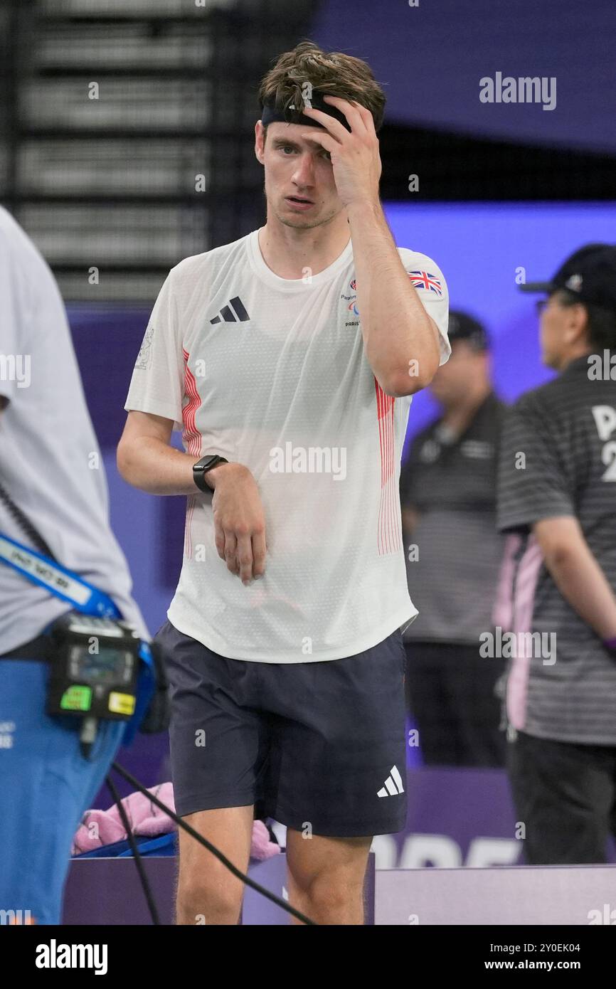 Daniel Bethell looking dejected after finishing runner-up in the ...