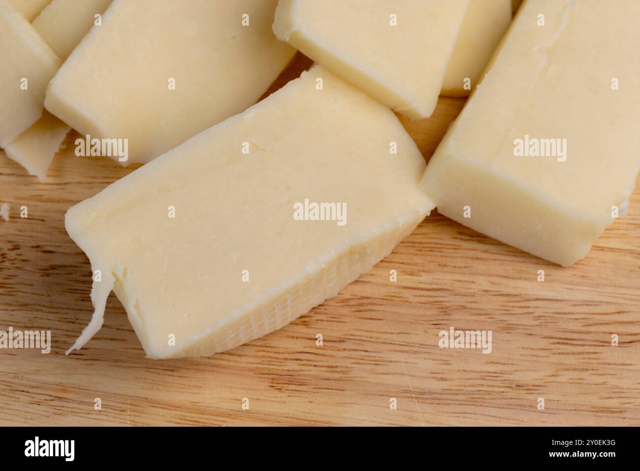 Soft cream cheese in the kitchen, cooking a dish of soft cream cheese ...