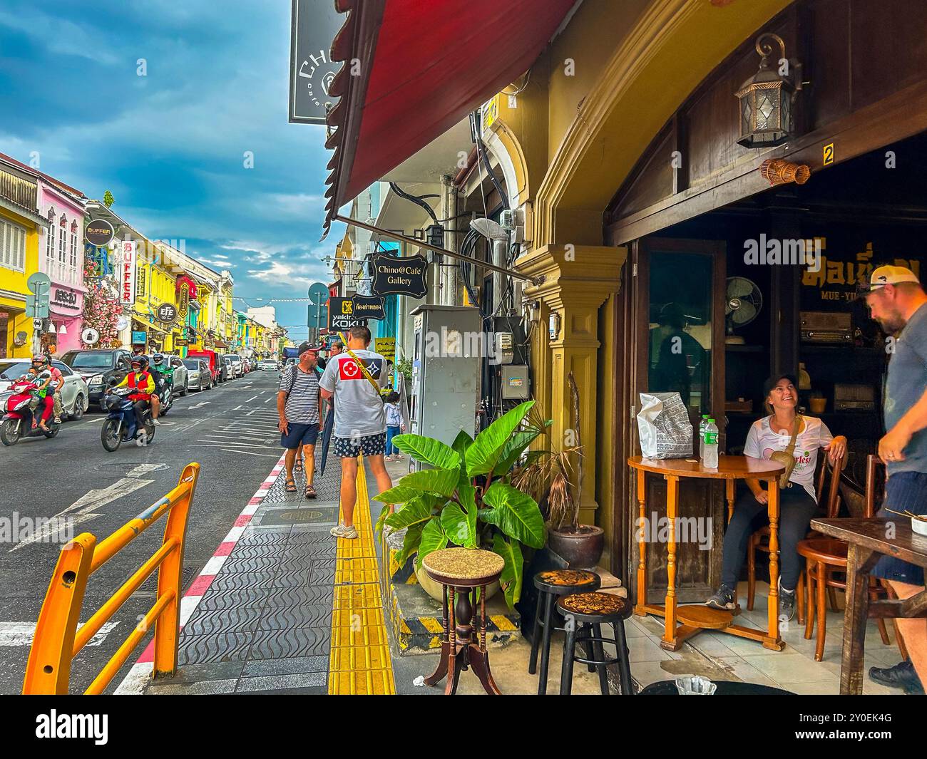 Phuket, Thailand, Wide Angle View, Street Scenes, Tourists Visiting Old ...