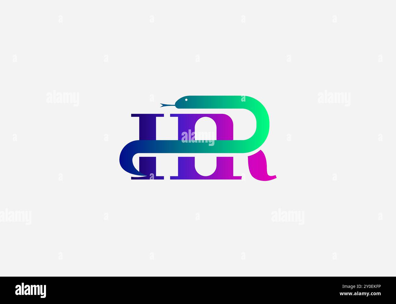 Snake font letter r Stock Vector Images - Alamy